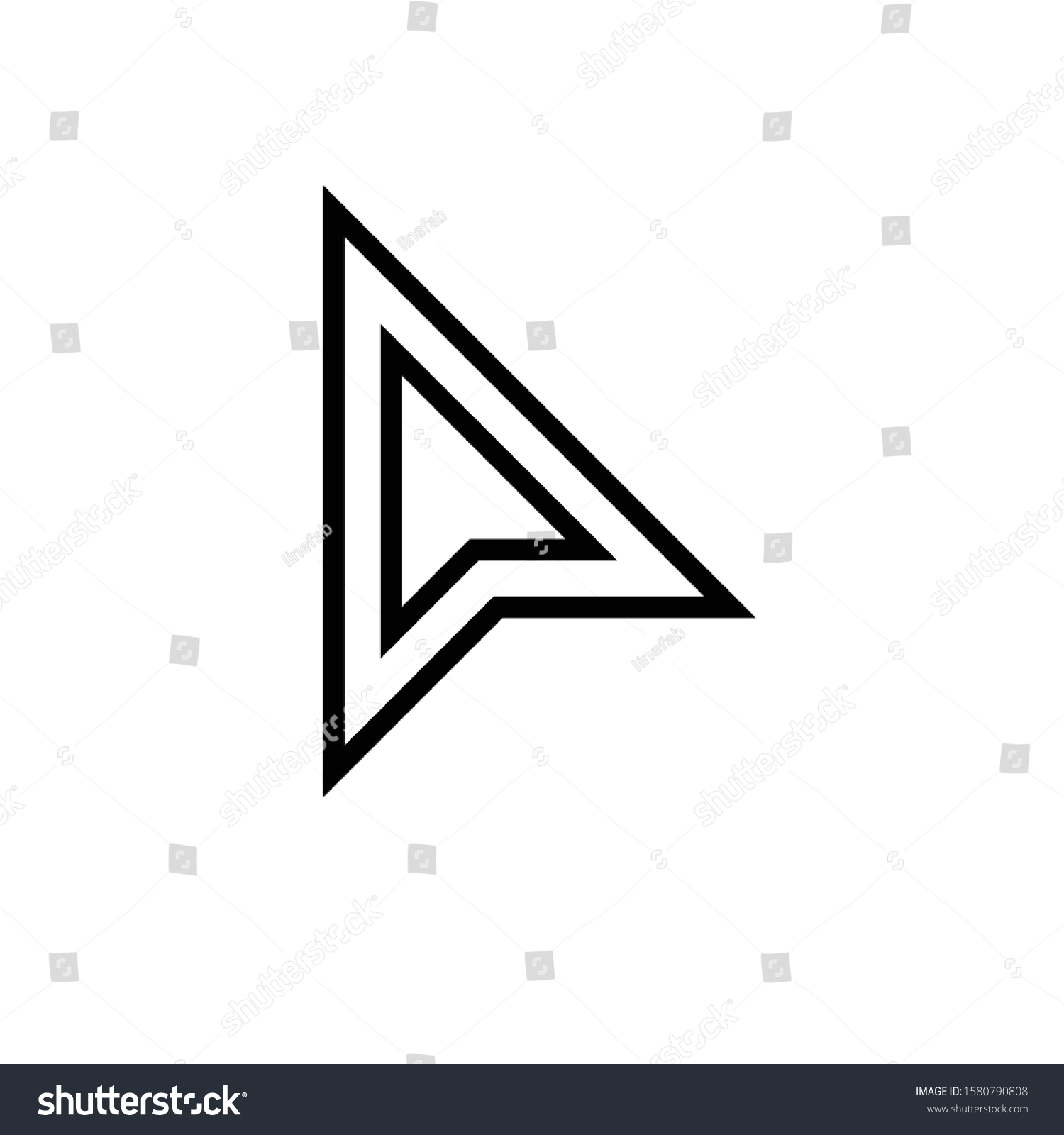 Cursor Icon Web Connection Stock Vector (Royalty Free) 1580790808 ...