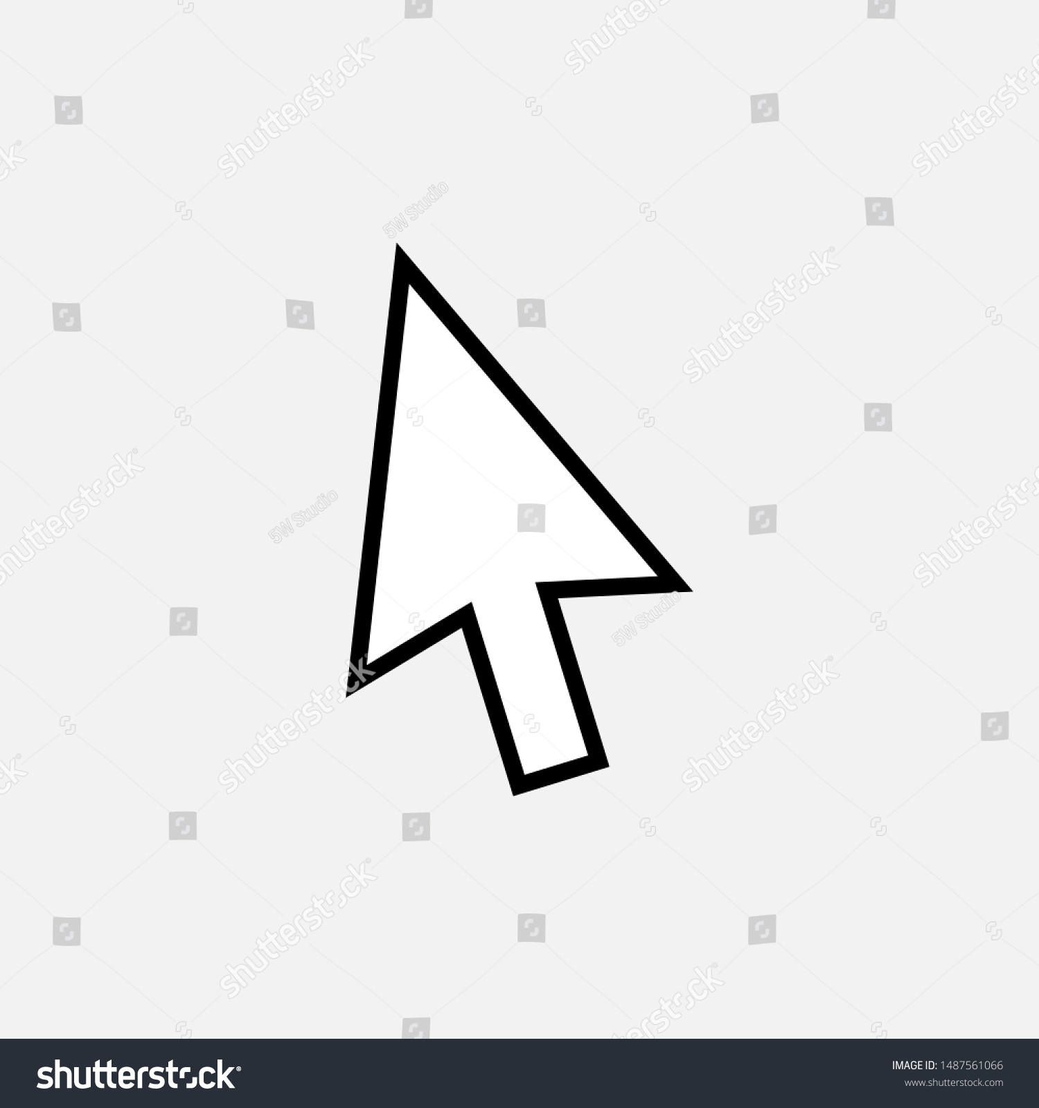 Cursor Icon Pointer Illustrations Vector Sign Stock Vector (Royalty ...