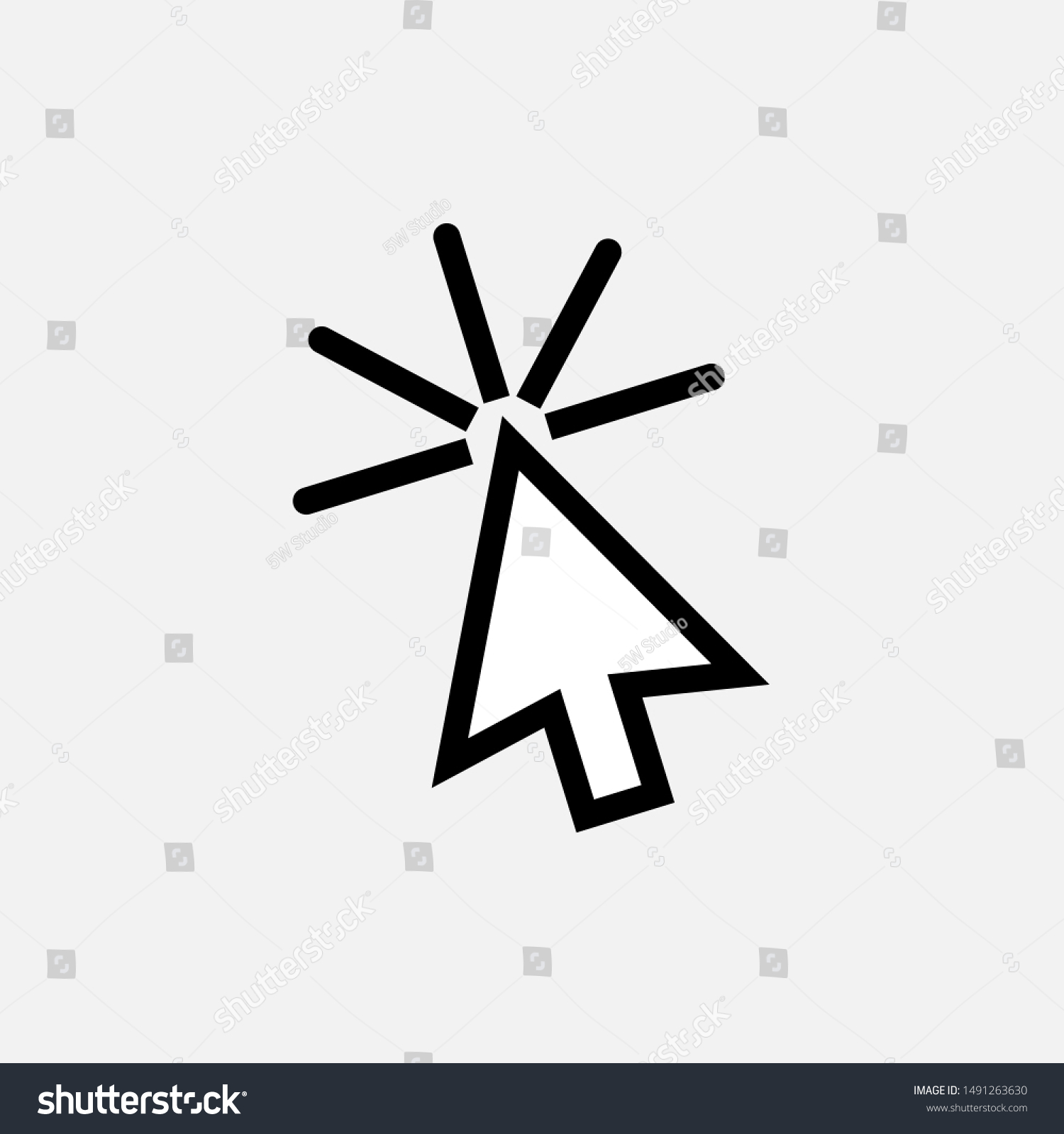 Cursor Icon Pointer Illustrations Vector Sign Stock Vector (Royalty ...