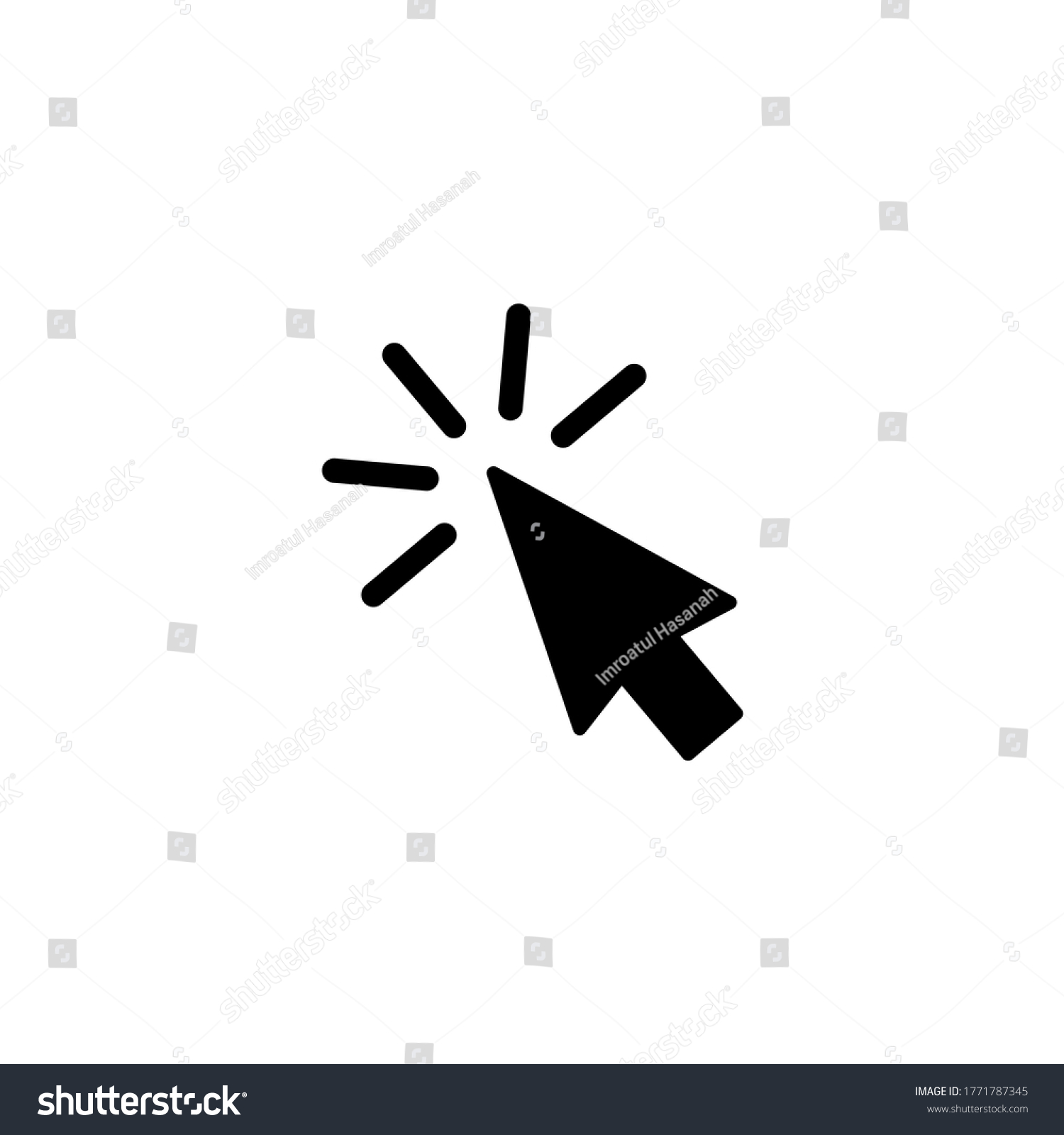 Cursor Icon Vector Pointer Icon Symbol Stock Vector (Royalty Free ...