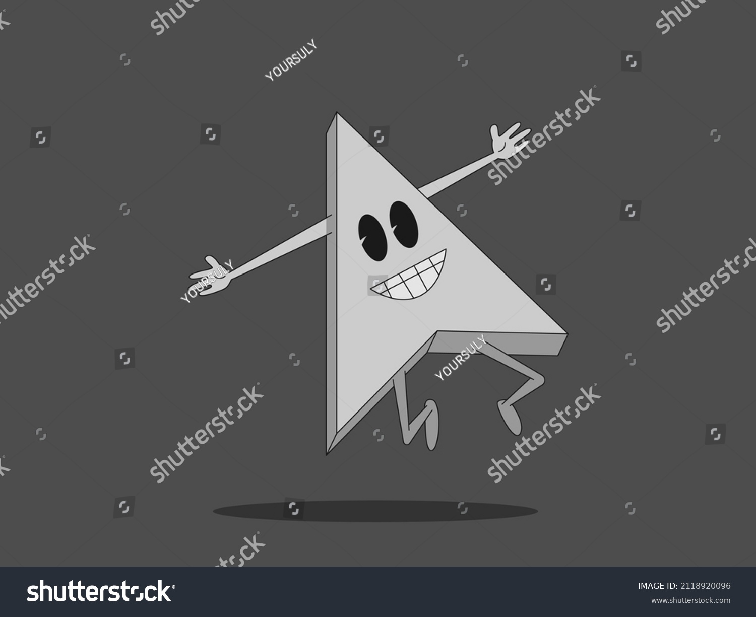 Cursor Illustration Design Vintage Style Stock Vector (Royalty Free ...