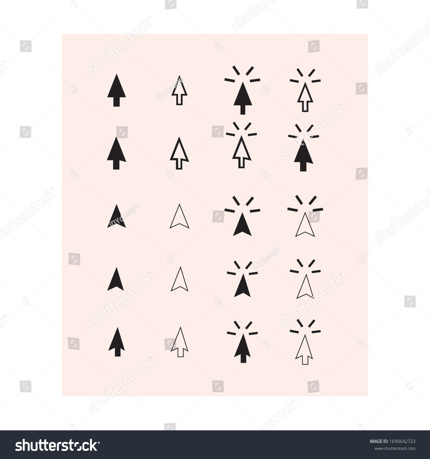Cursor Logo Stock Vektor Template Stock Vector (Royalty Free ...