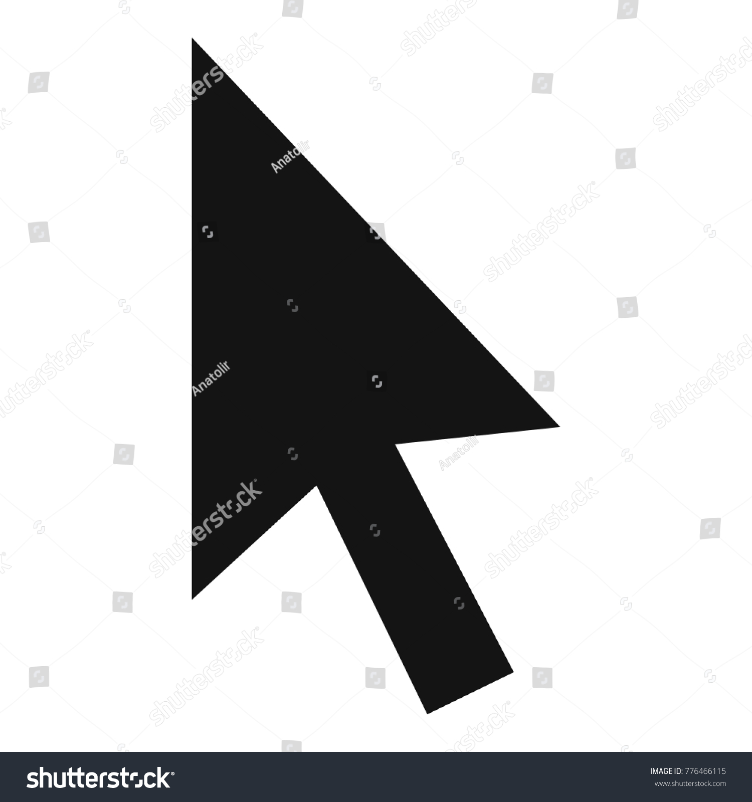 Cursor Normal Element Icon Simple Illustration Stock Vector (Royalty ...