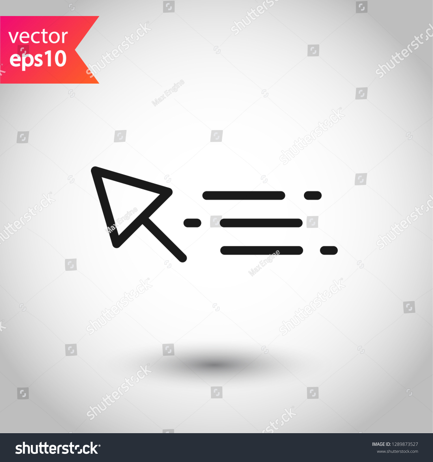 Cursor Vector Icon Computer Arrow Vector Stock Vector (Royalty Free ...