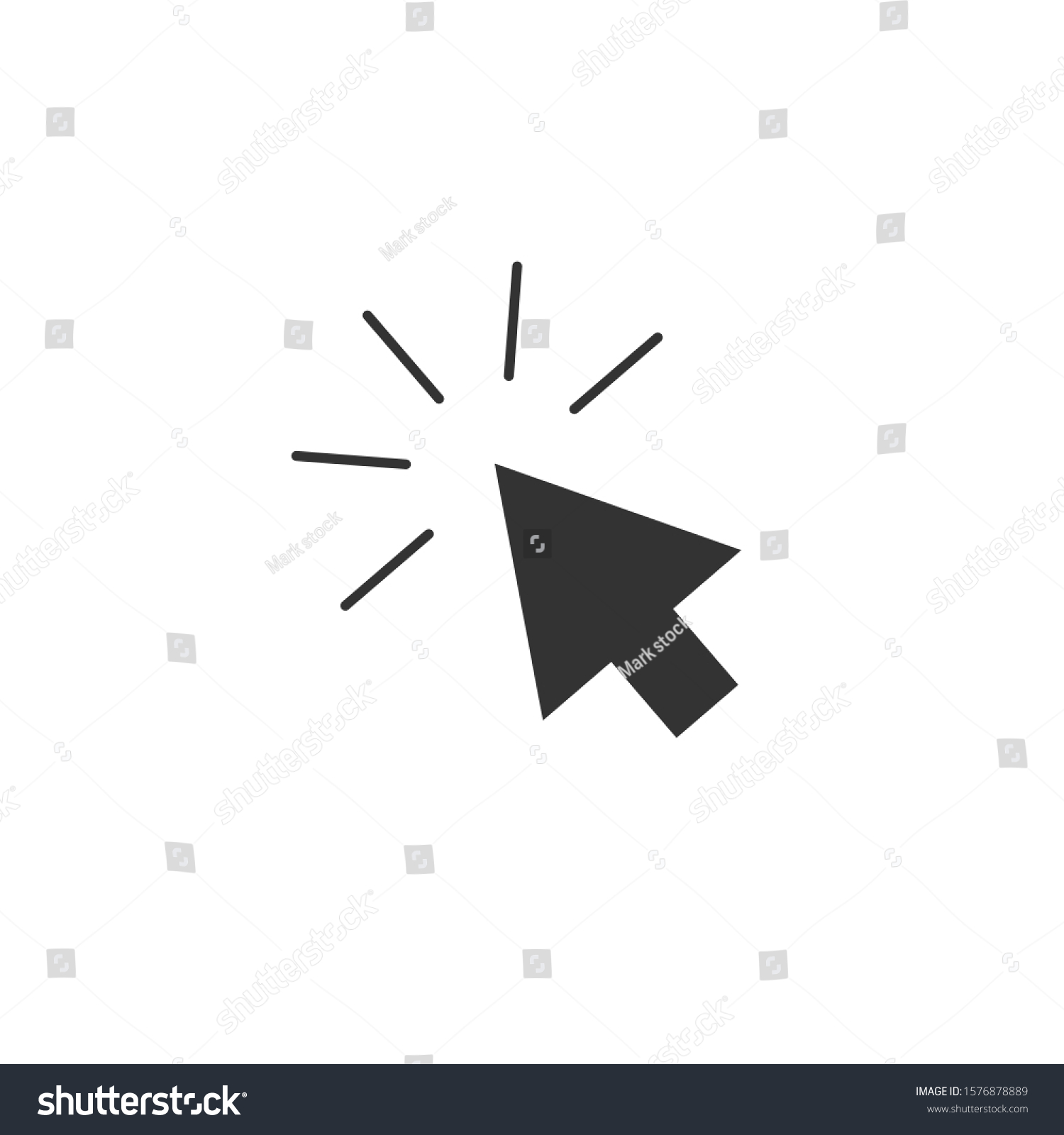 Cursor Vector Symbol Vector Icon Pointing Stock Vector (Royalty Free ...