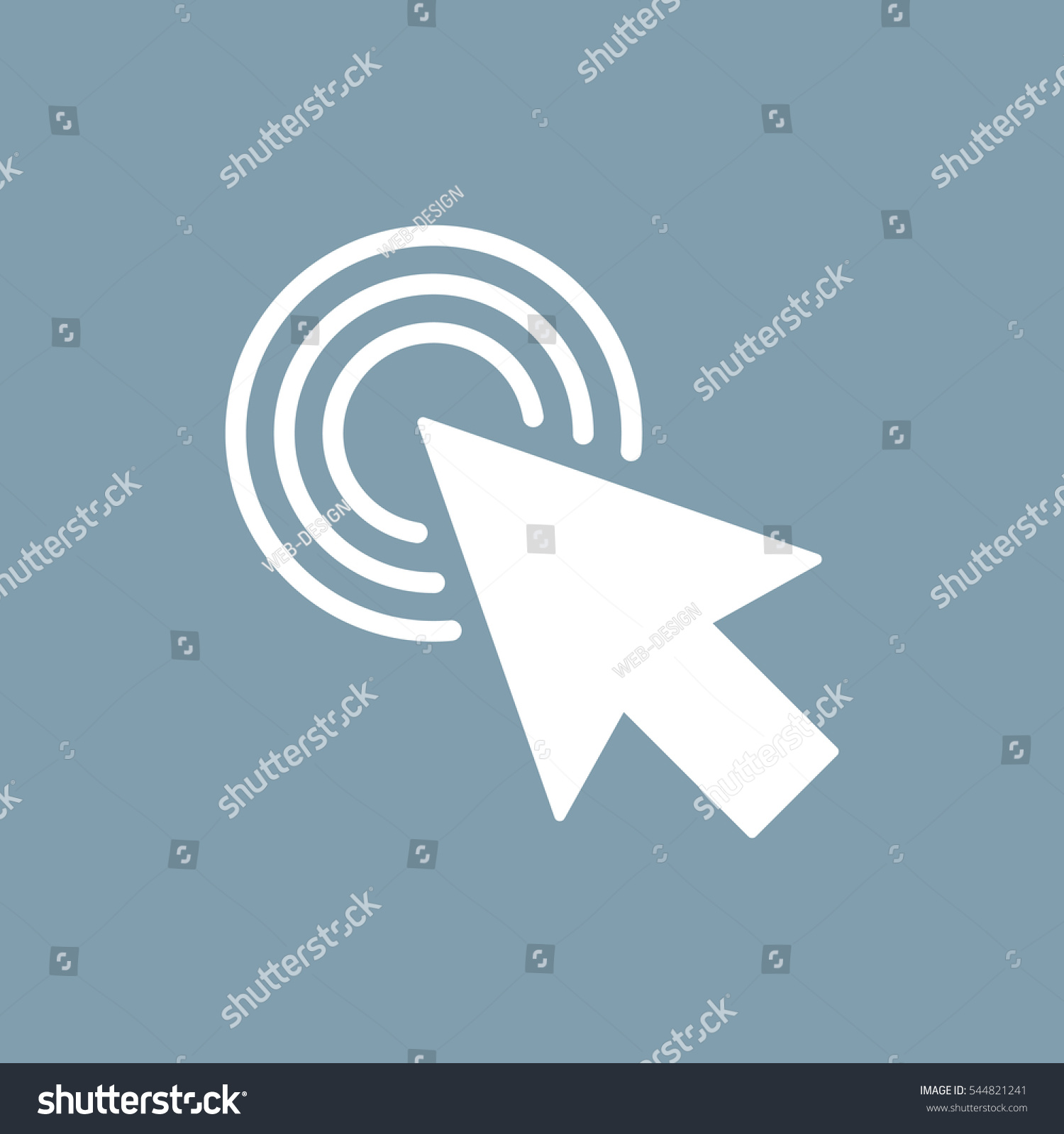 Cursors Icon Vector Flat Design Style Stock Vector (Royalty Free ...
