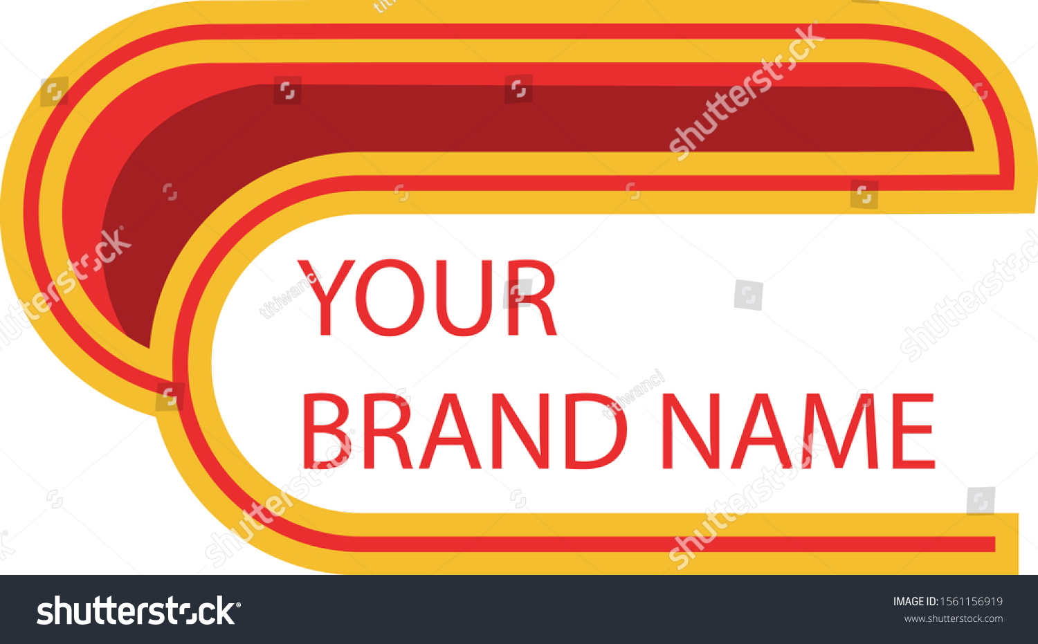 Curve Lines Logo Vector Design Stock Vector (Royalty Free) 1561156919 ...