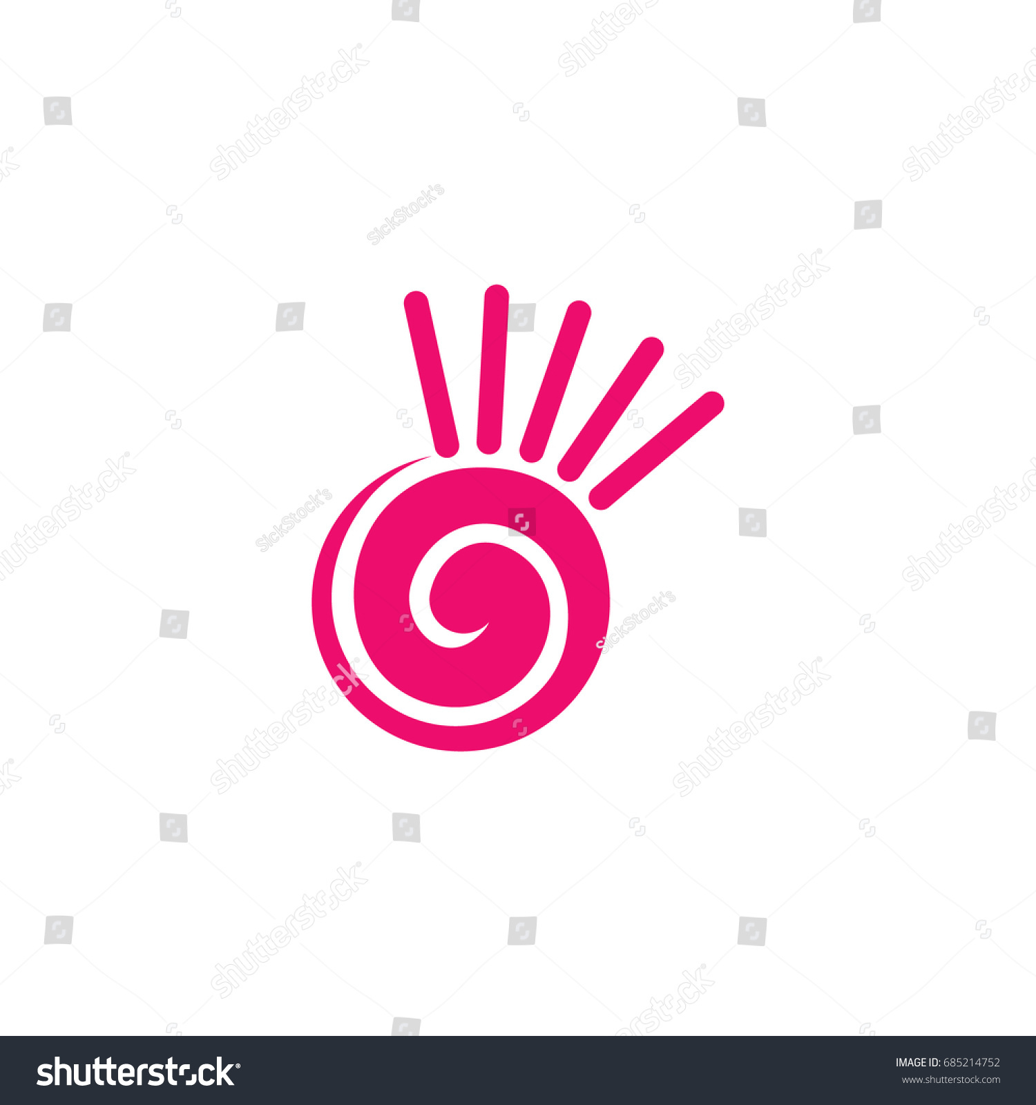 Curve Circle Spiral Shape Logo Vector Stock Vector (Royalty Free ...
