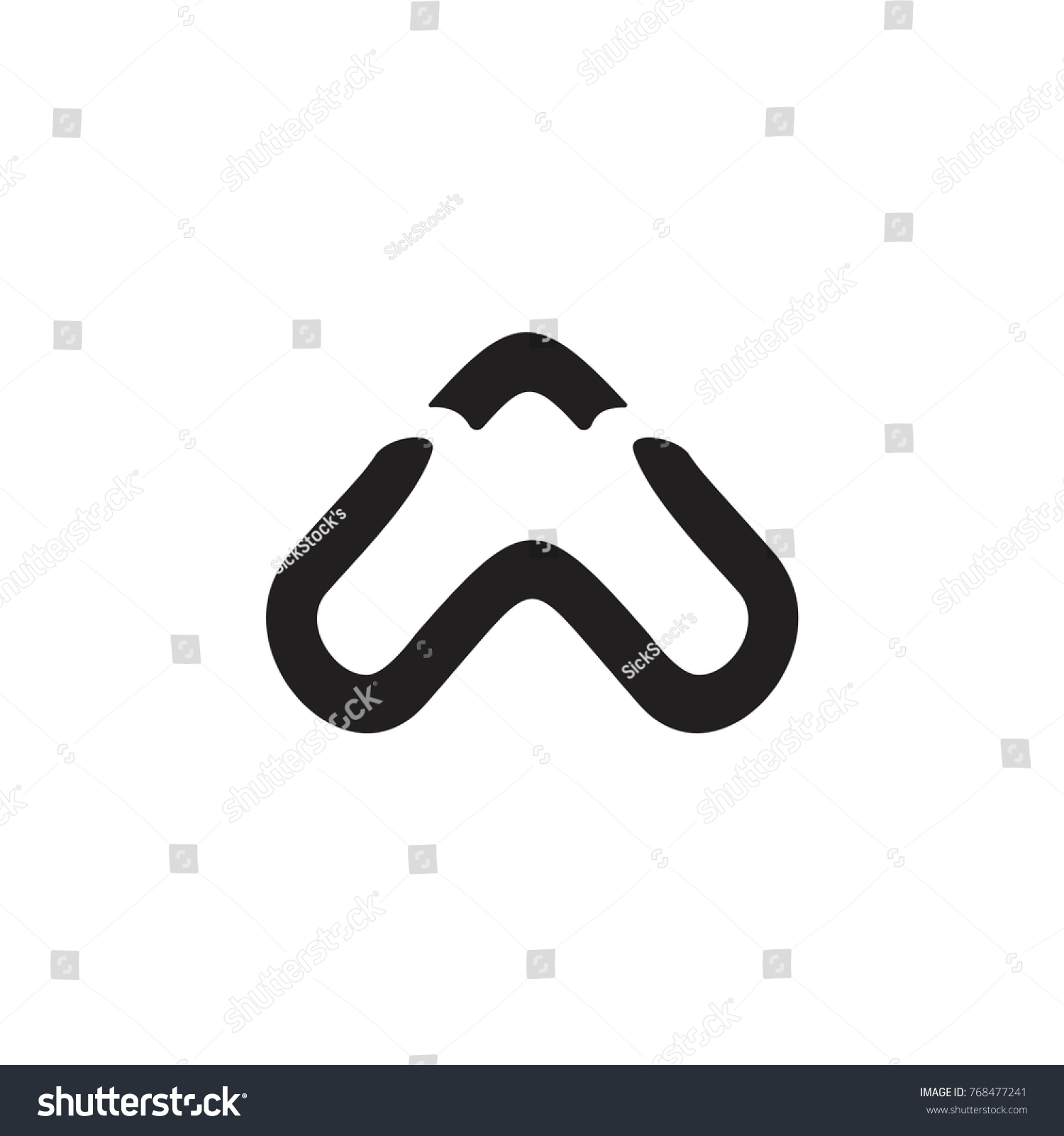 Curves Arrow Symbol Logo Vector Stock Vector (Royalty Free) 768477241 ...