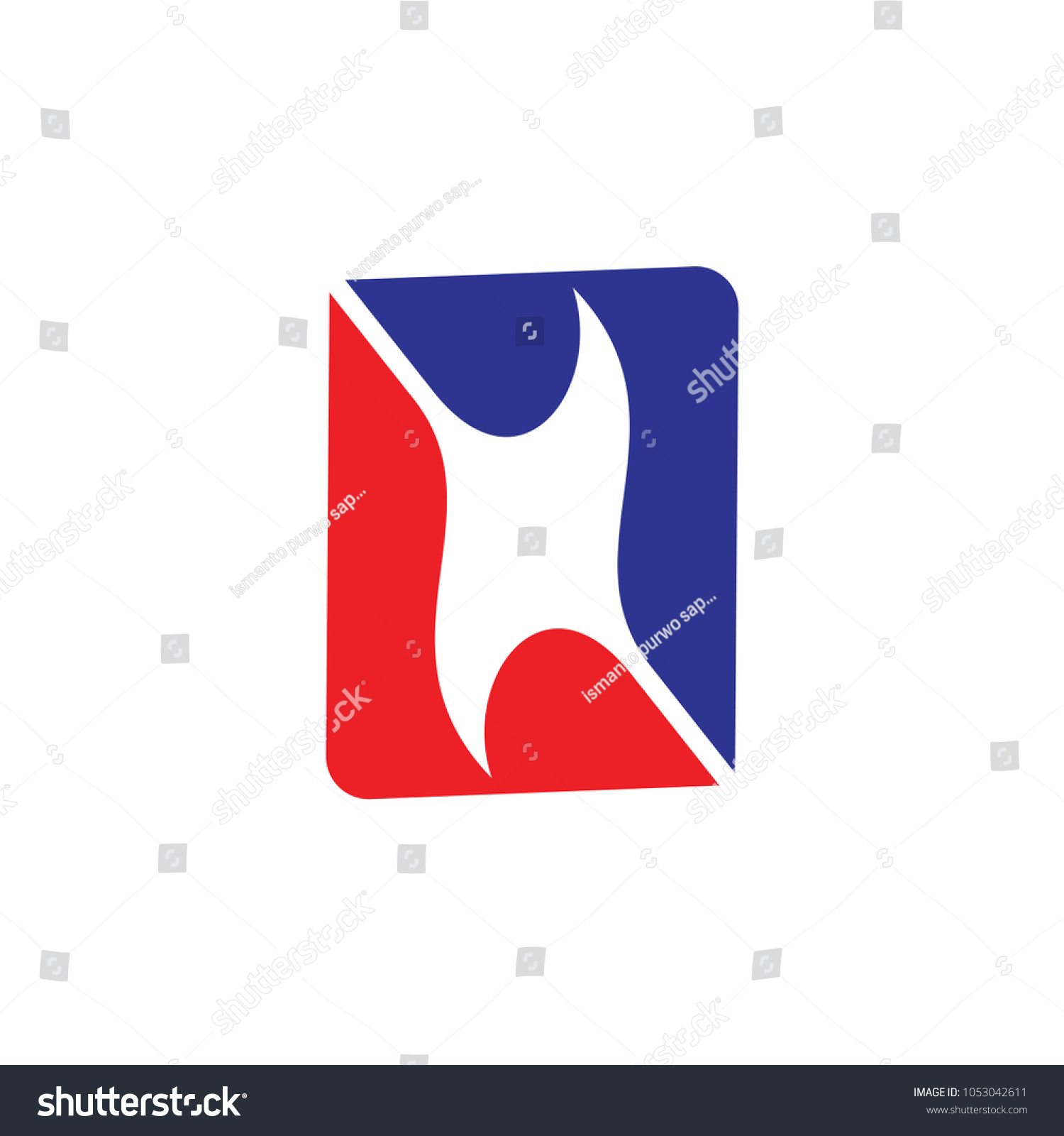 Curves Square Logo Vector Stock Vector (Royalty Free) 1053042611 ...
