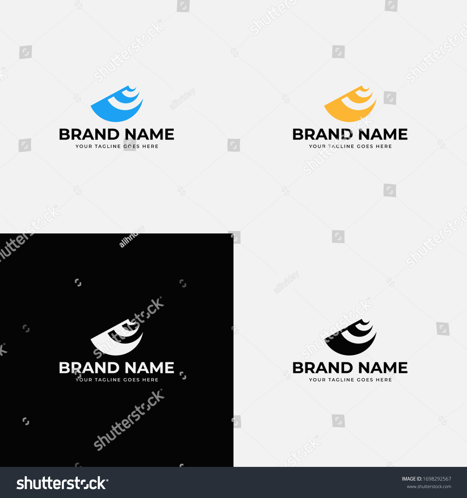 Curvy Rounded Letter E Logo E Stock Vector (Royalty Free) 1698292567 ...