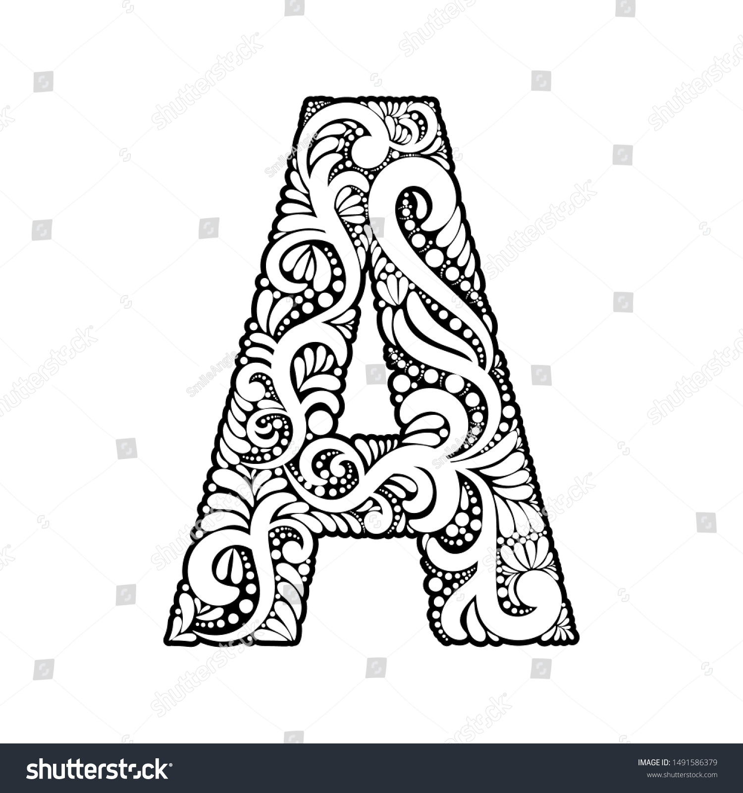 Custom Fancy Type Letters Stock Vector (Royalty Free) 1491586379 ...