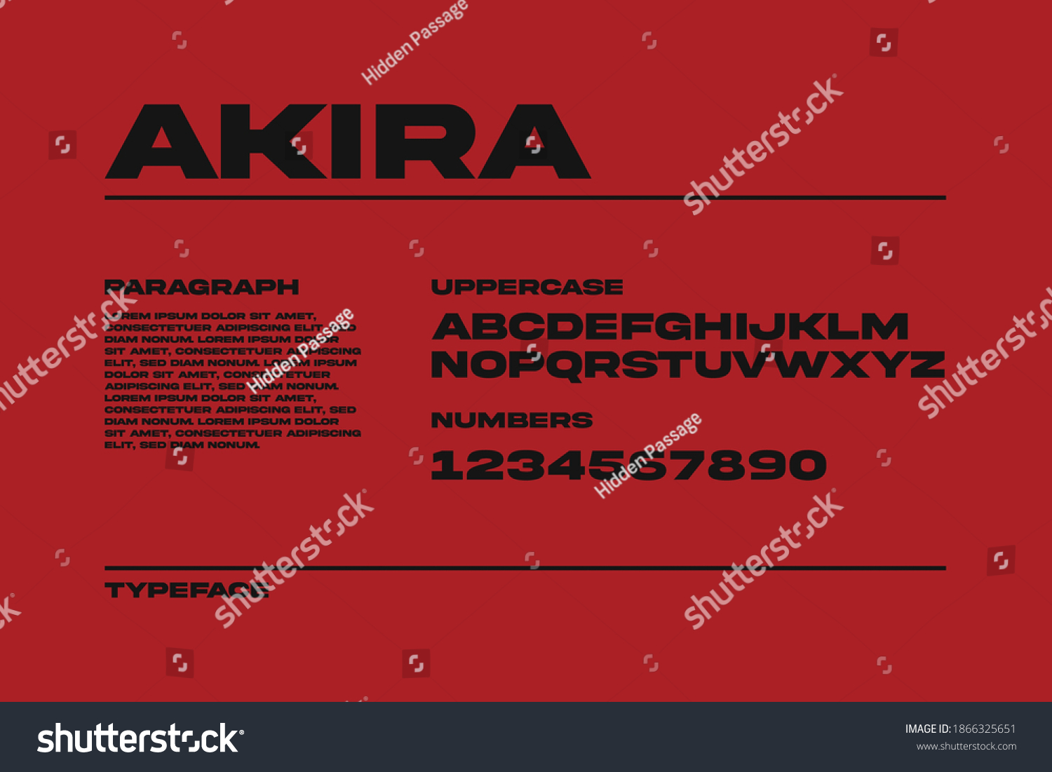Custom Font Bundle Bold Sans Serif Stock Vector (Royalty Free ...