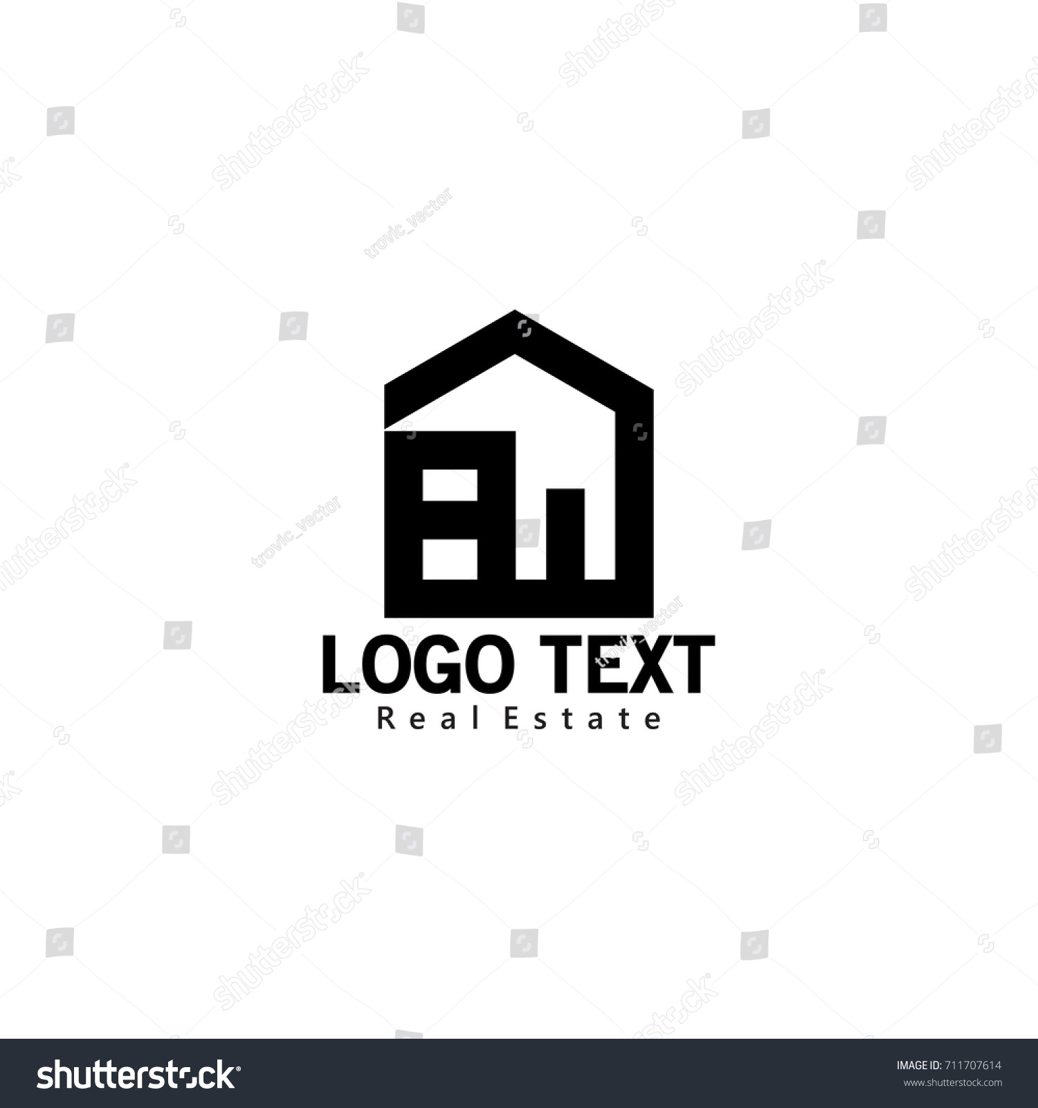 Custom Home Logos Stock Vector (Royalty Free) 711707614 | Shutterstock