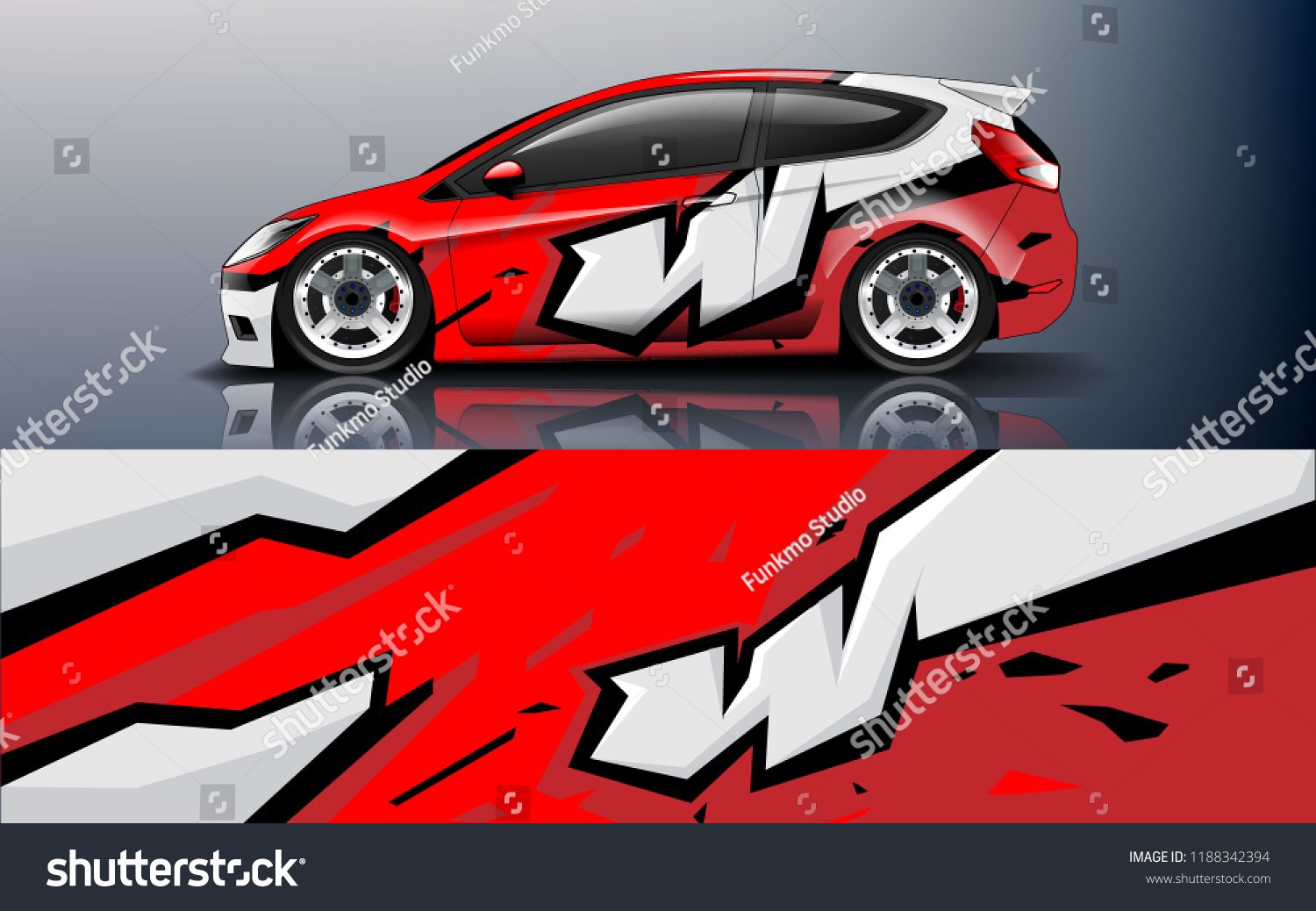 Custom Modification Car Wrap Wrap Design Stock Vector (Royalty Free ...