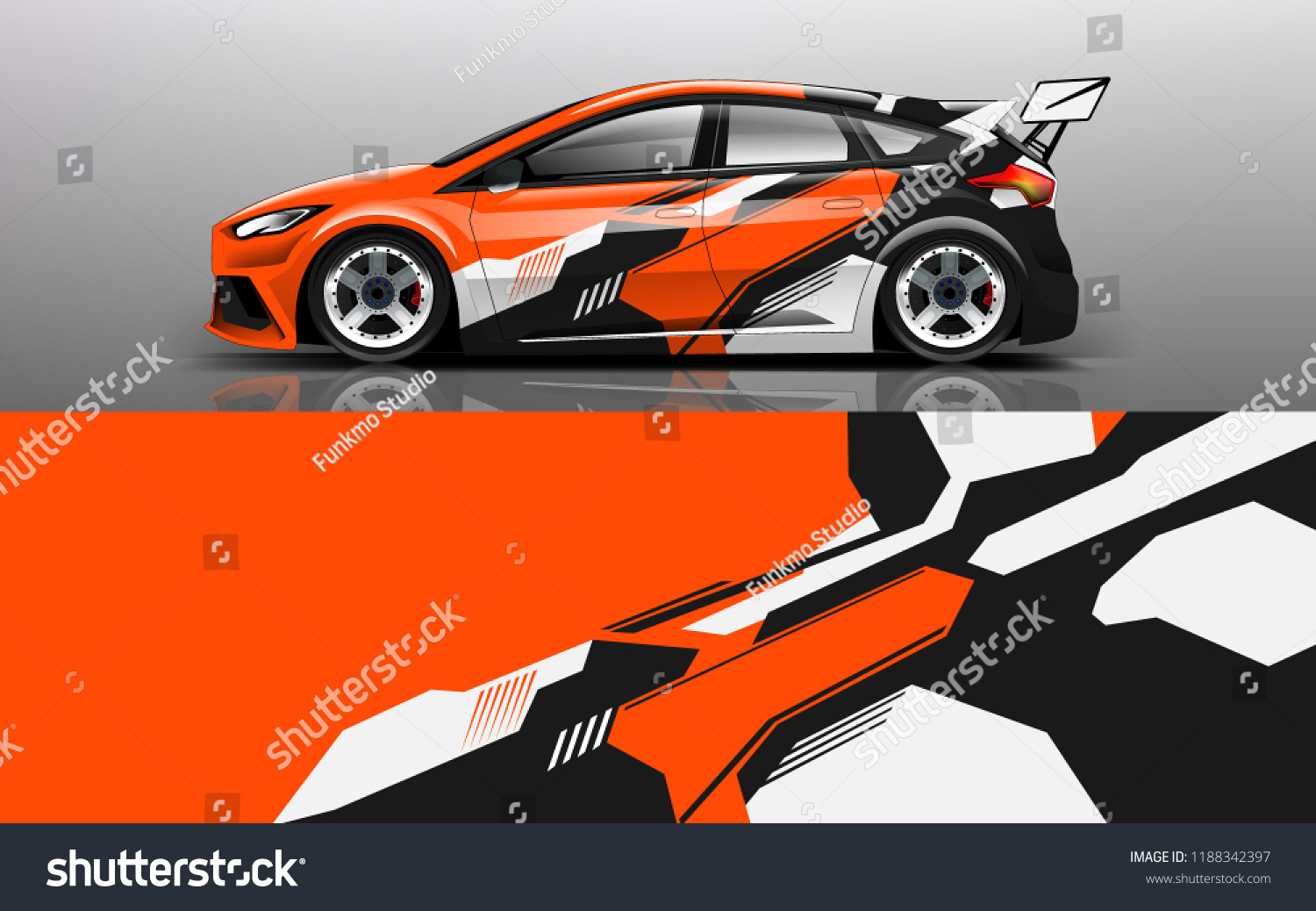 Custom Modification Car Wrap Wrap Design Stock Vector (Royalty Free ...