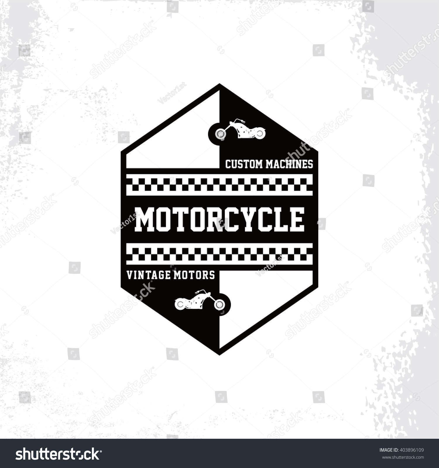 Custom Motor Badge Label Stock Vector (Royalty Free) 403896109 ...