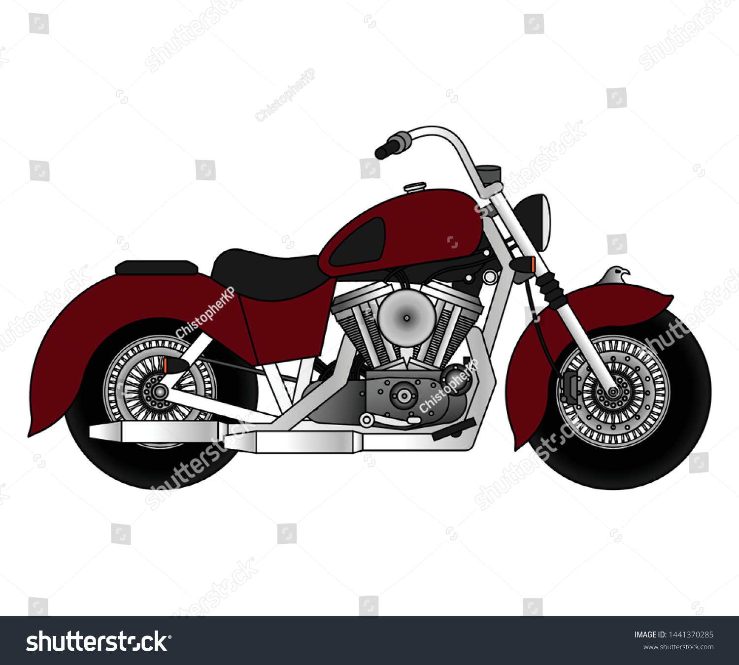 Custom Motorcycle Biker Chopper Vector Logo: Vector có sẵn (miễn phí ...