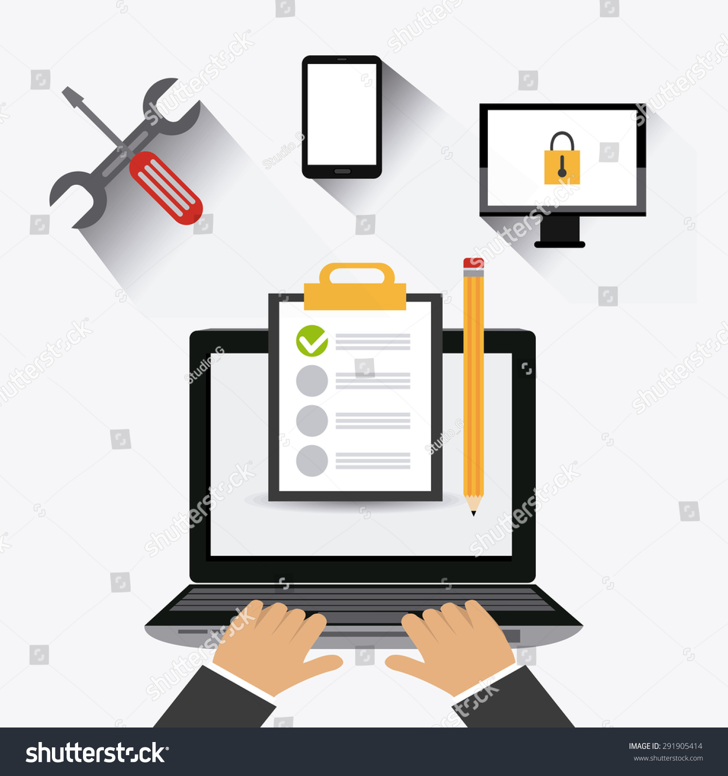 Customer Digital Design Vector Illustration Eps Stock Vector (Royalty ...