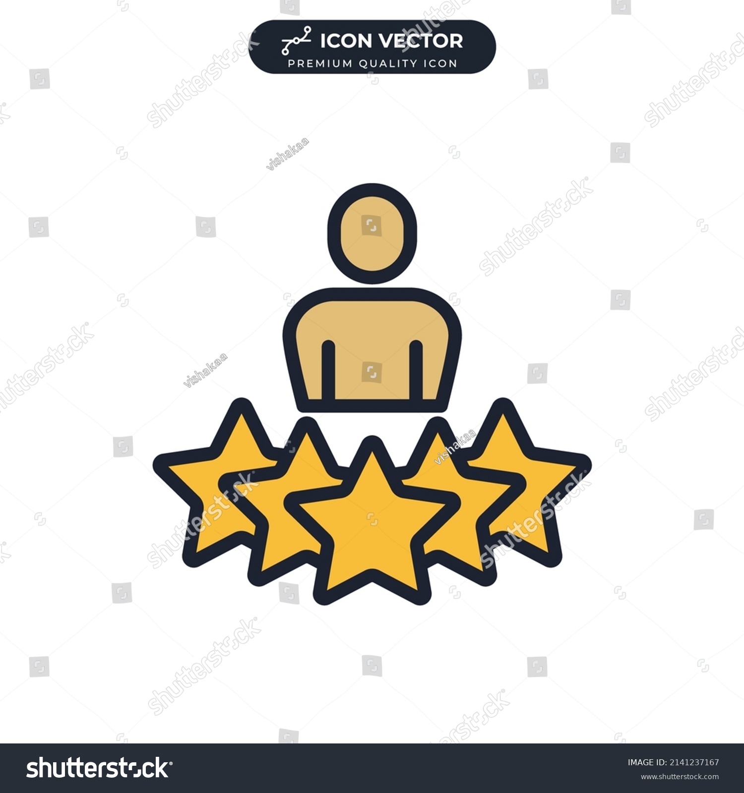 Customer Experience Icon Symbol Template Graphic Stock Vector (Royalty ...