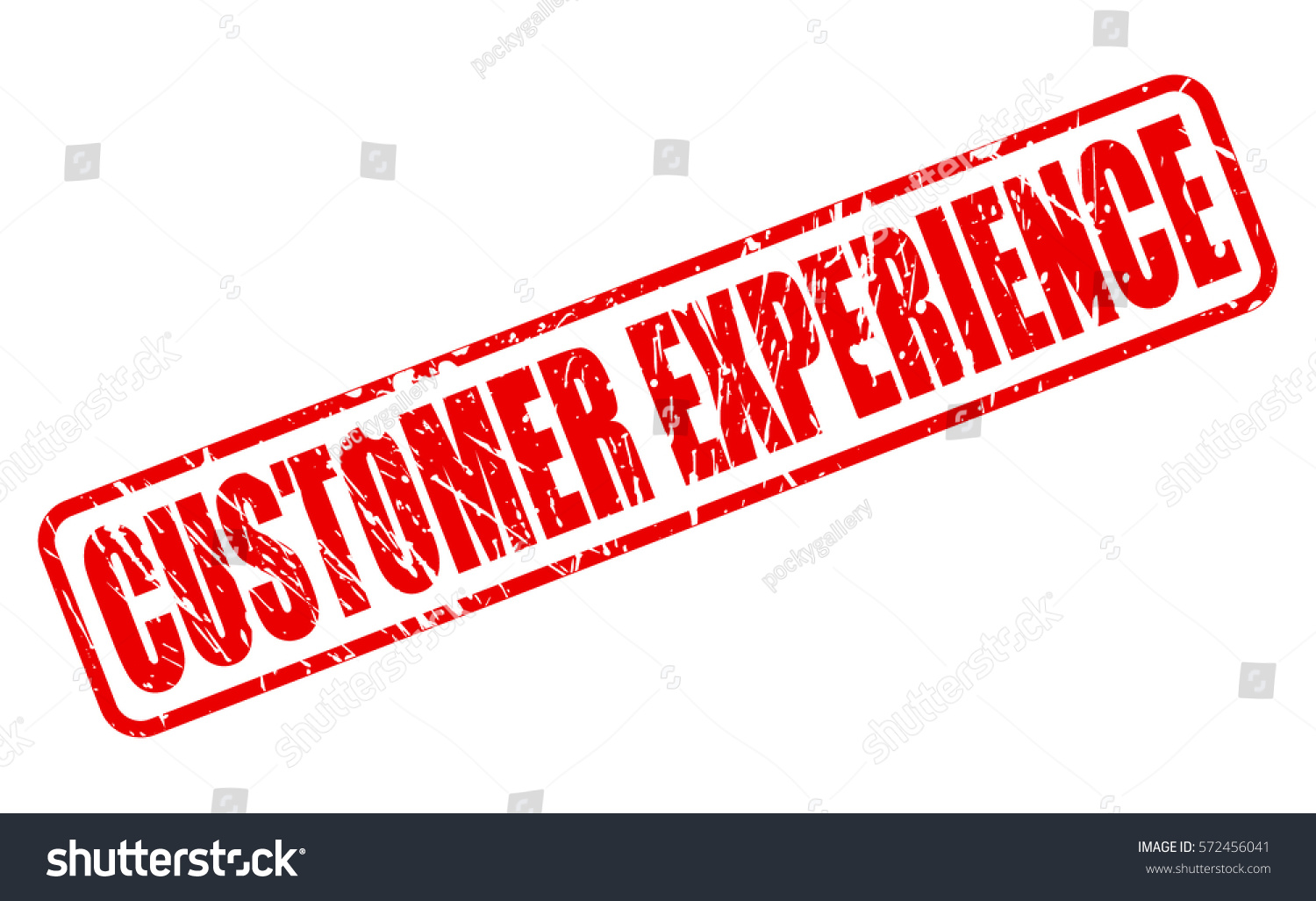 Customer Experience Red Stamp Text On: vector de stock (libre de ...