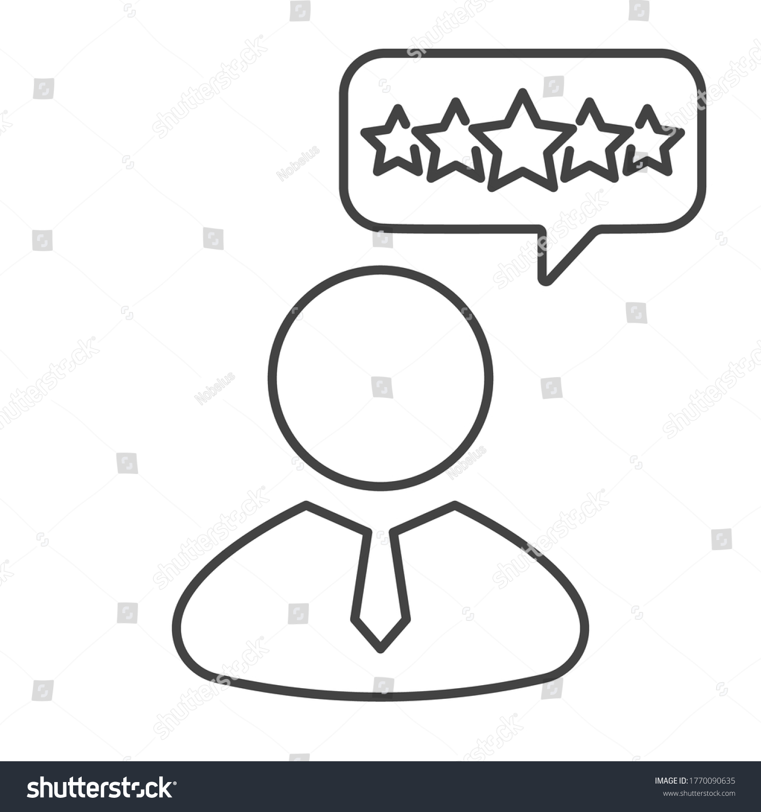 Customer Experience Review Icon Vector Stock Vector (Royalty Free ...