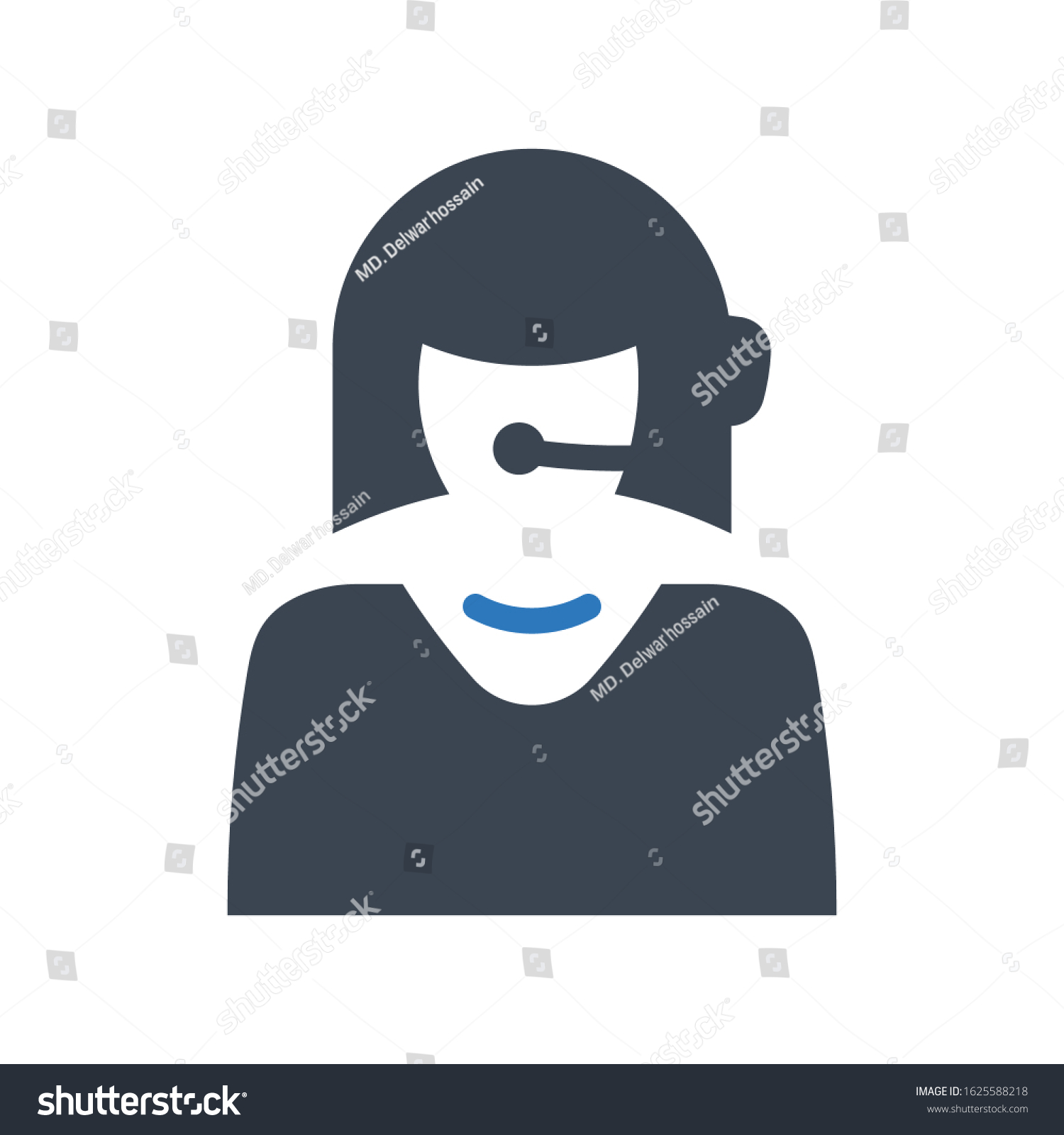 Customer Helpline Icon Vector Graphics Stock Vector (Royalty Free ...
