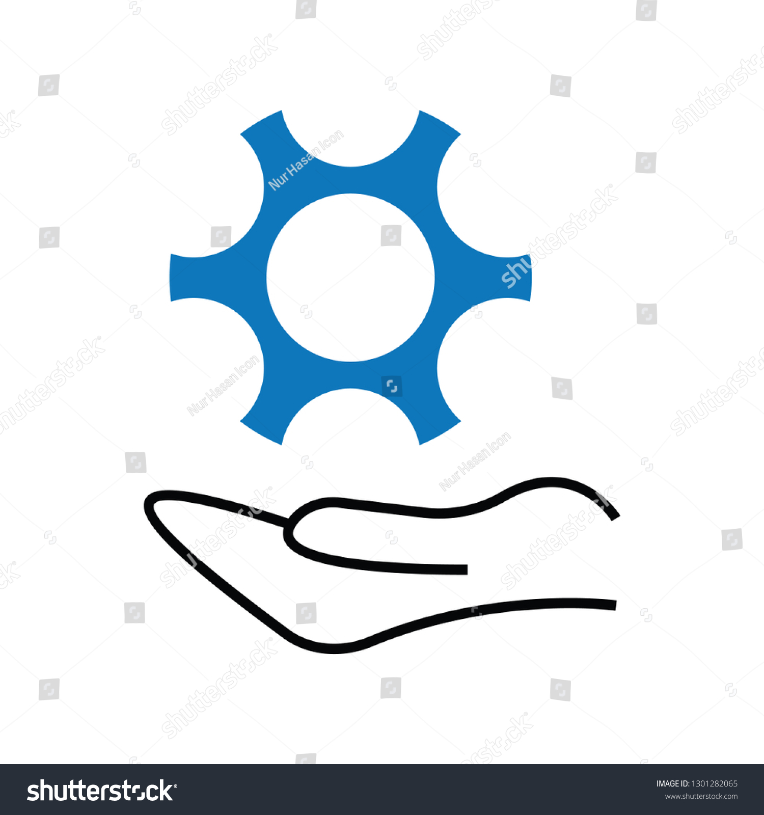 Customer Icon Settings Sign Stock Vector (Royalty Free) 1301282065 ...