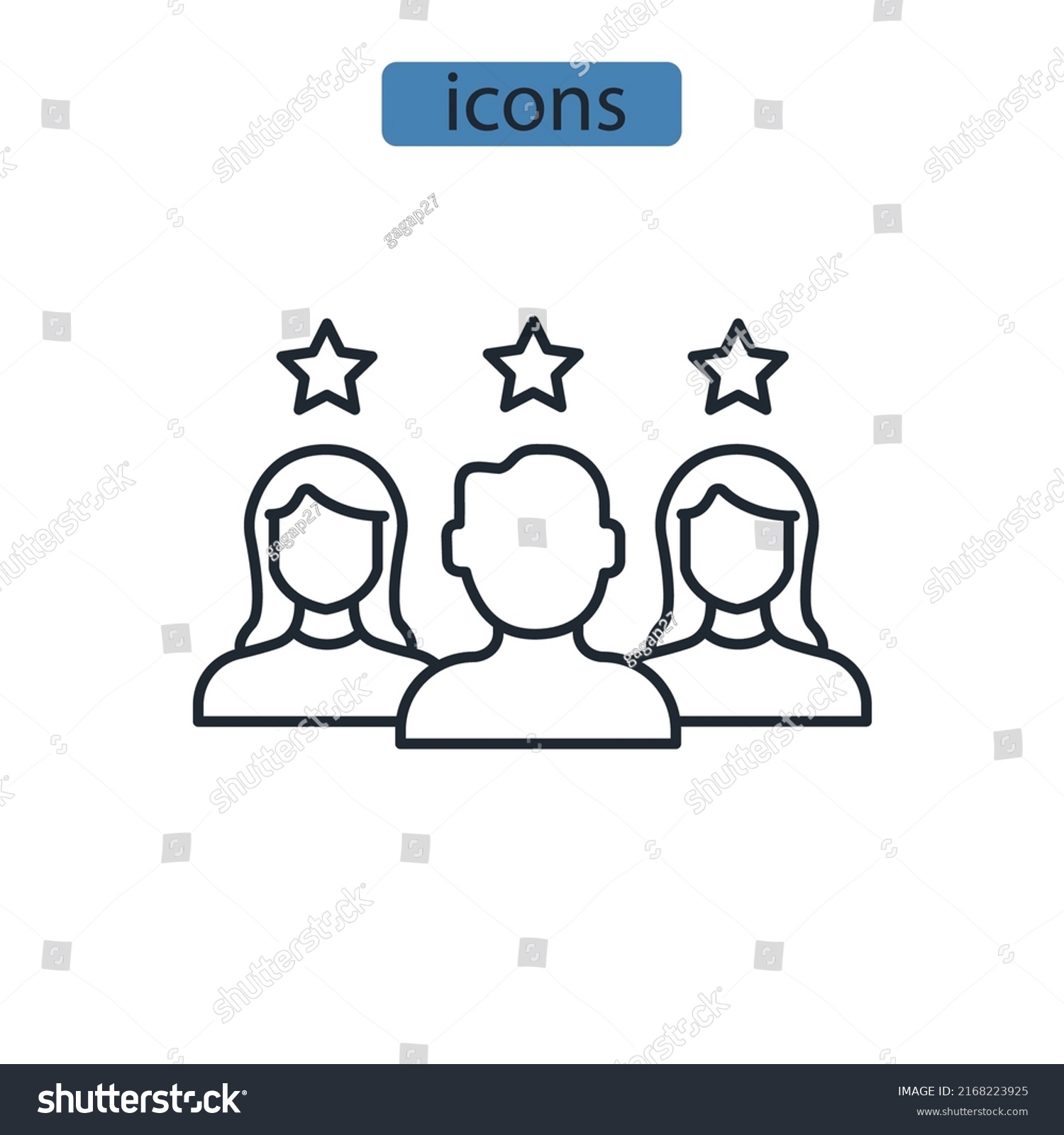 Customer Icons Symbol Vector Elements Infographic Stock Vector (Royalty ...