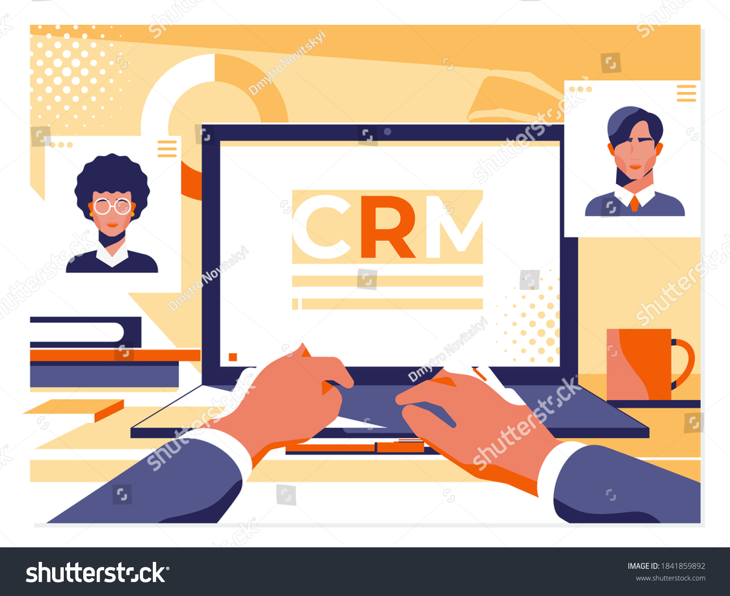 Customer Relationship Management Concept Background Crm Stock Vector ...