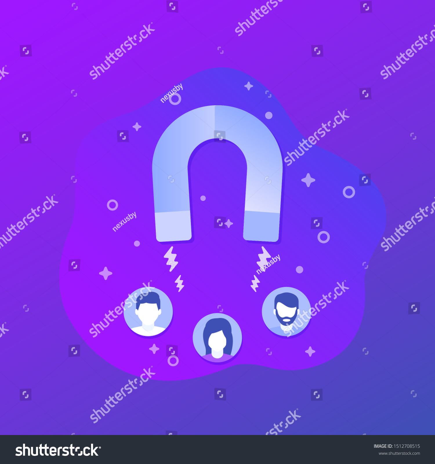 Customer Retention Icon Magnet Vector: เวกเตอร์สต็อก (ปลอดค่าลิขสิทธิ์ ...