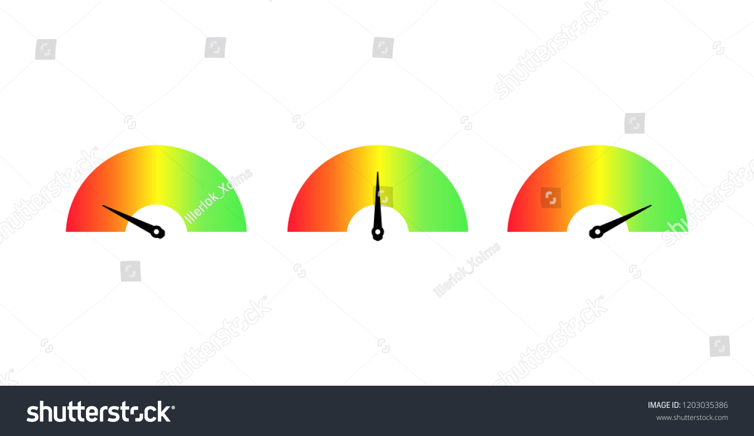Customer Satisfaction Meter Speedometer Set Vector: vetor stock (livre ...