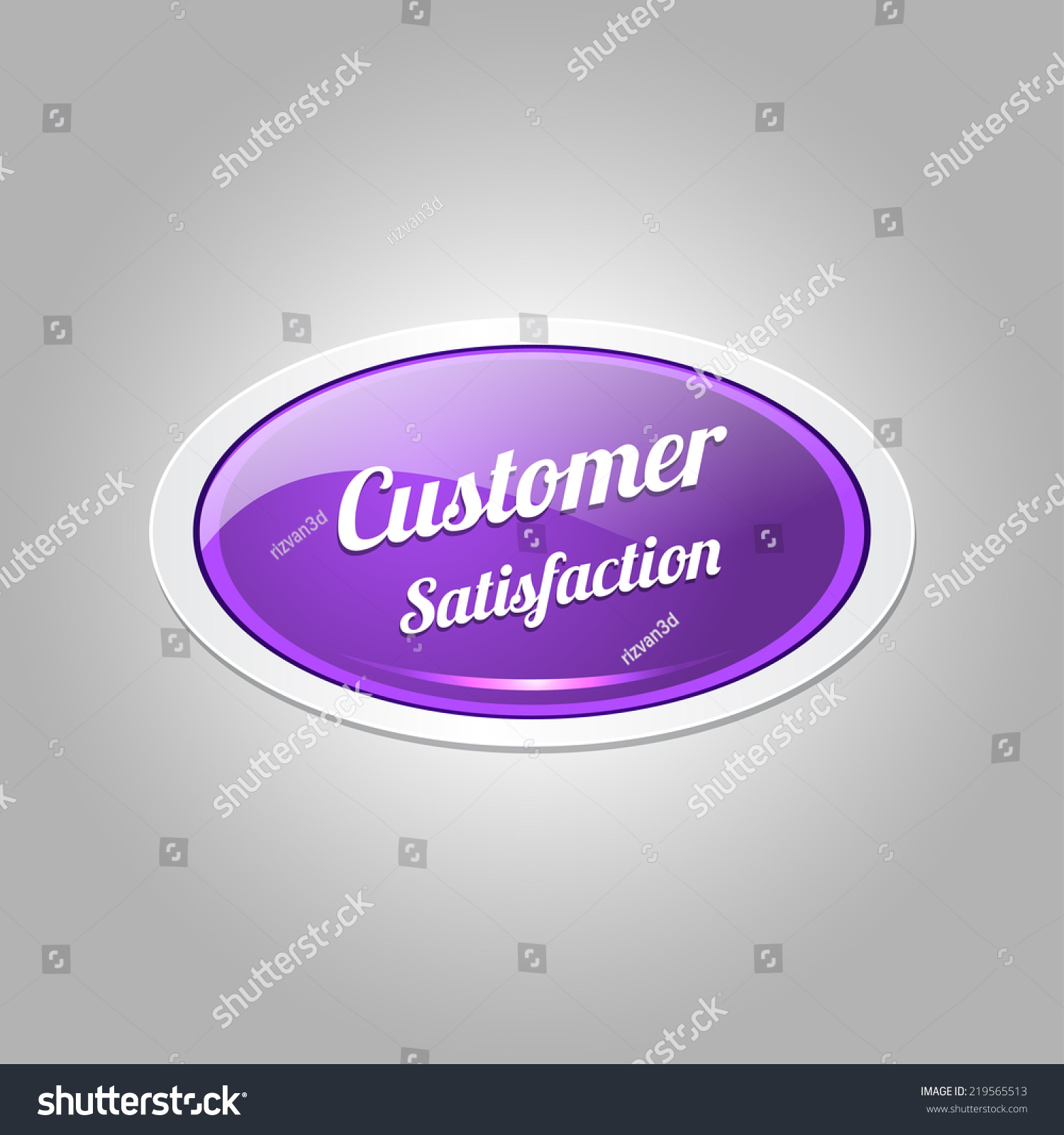 Customer Satisfaction Purple Vector Icon Button Stock Vector (Royalty ...