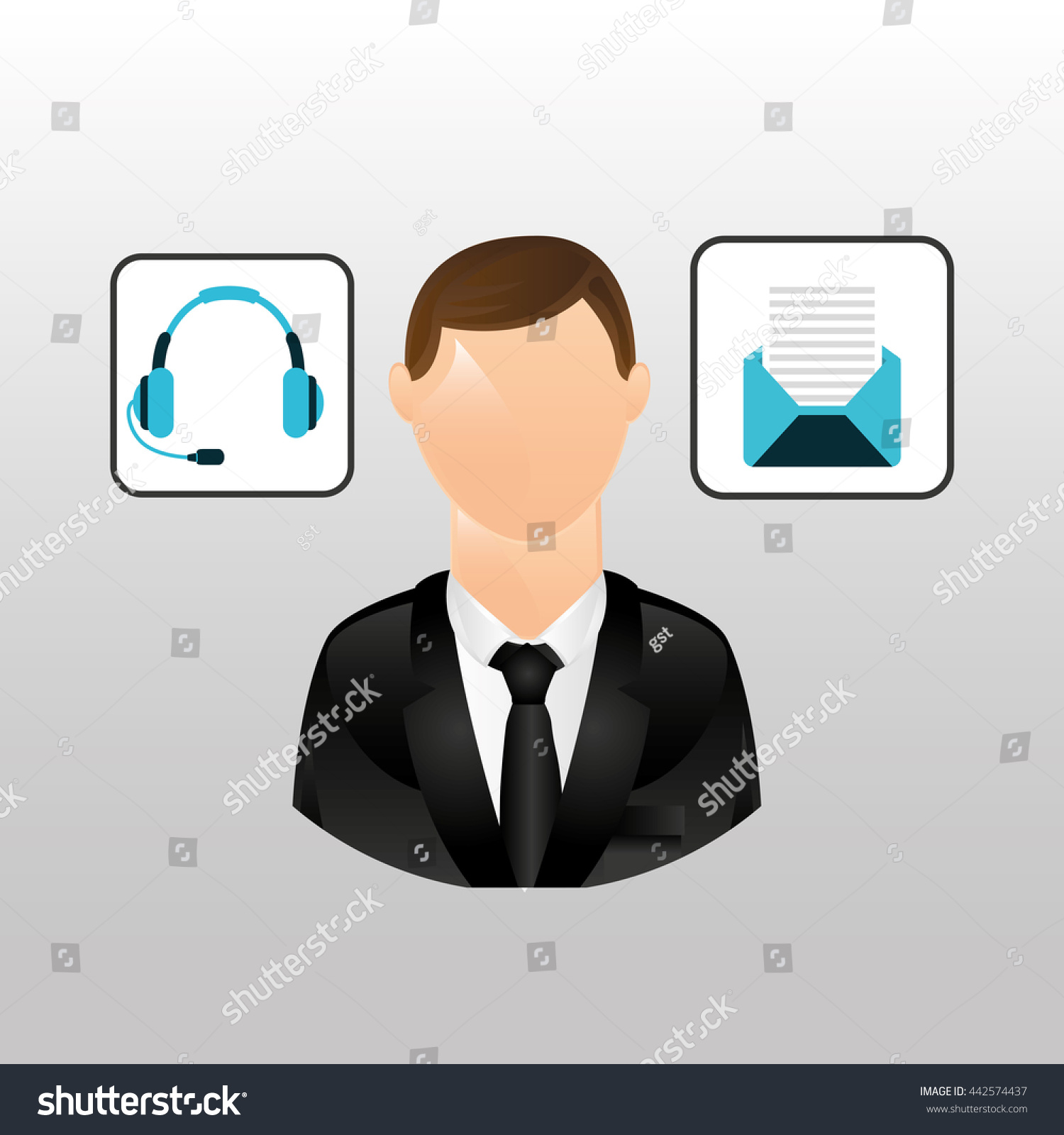 Customer Service Design Stock Vector (Royalty Free) 442574437 ...