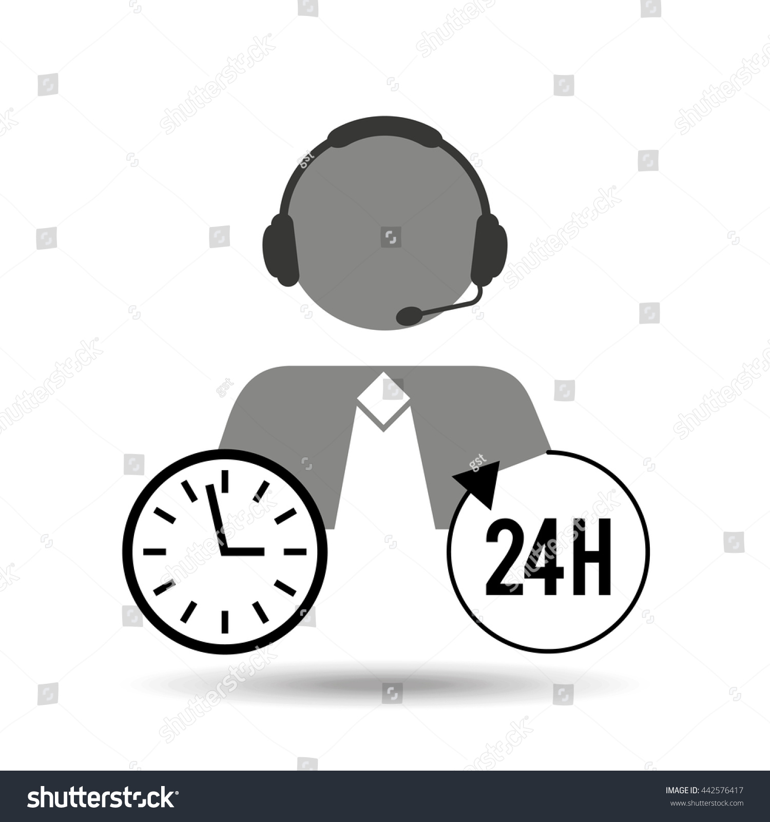 Customer Service Design Stock Vector (Royalty Free) 442576417 ...