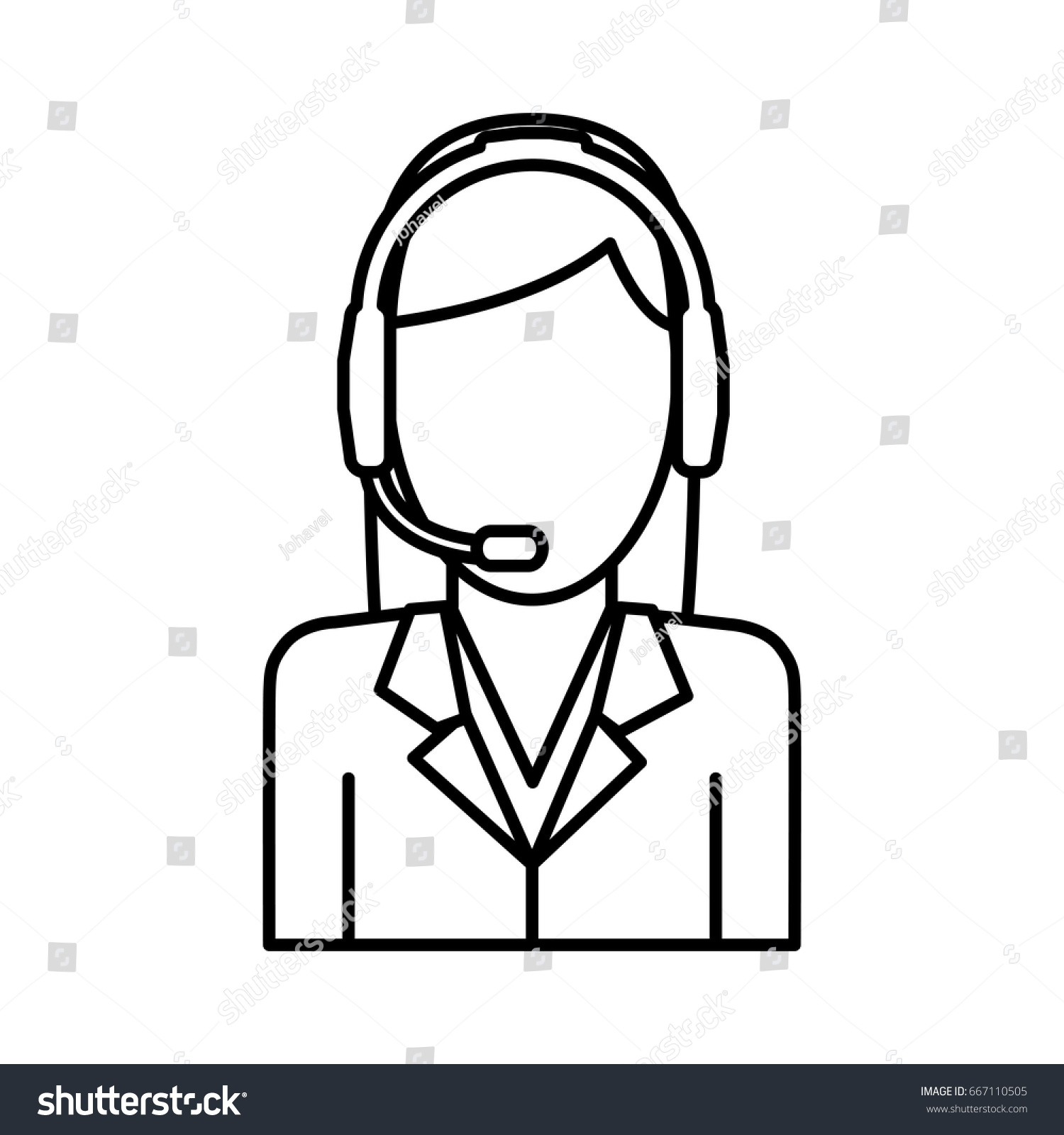 Customer Service Design Stock Vector (Royalty Free) 667110505 ...