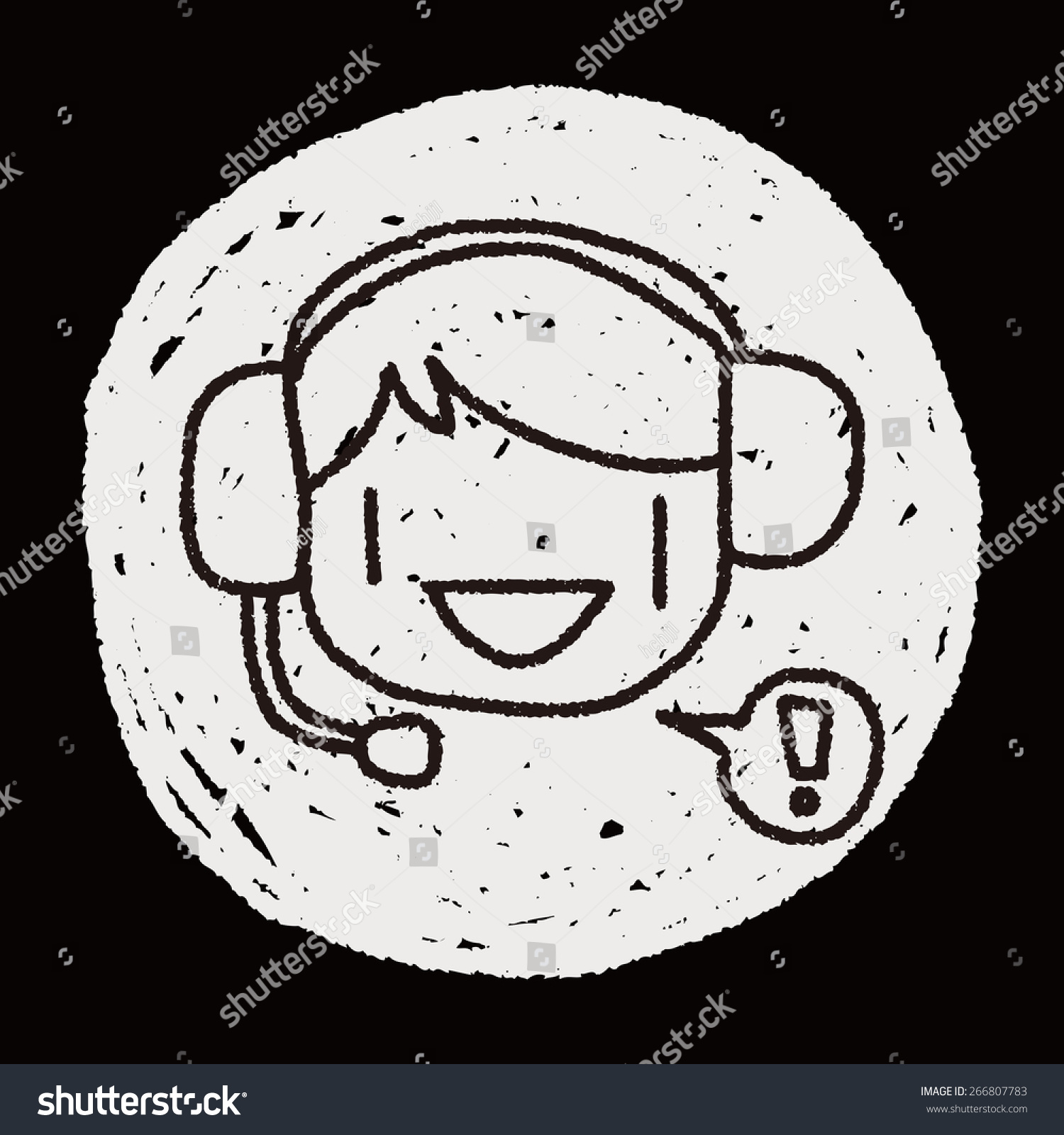 Customer Service Doodle Drawing Stock Vector (Royalty Free) 266807783 ...