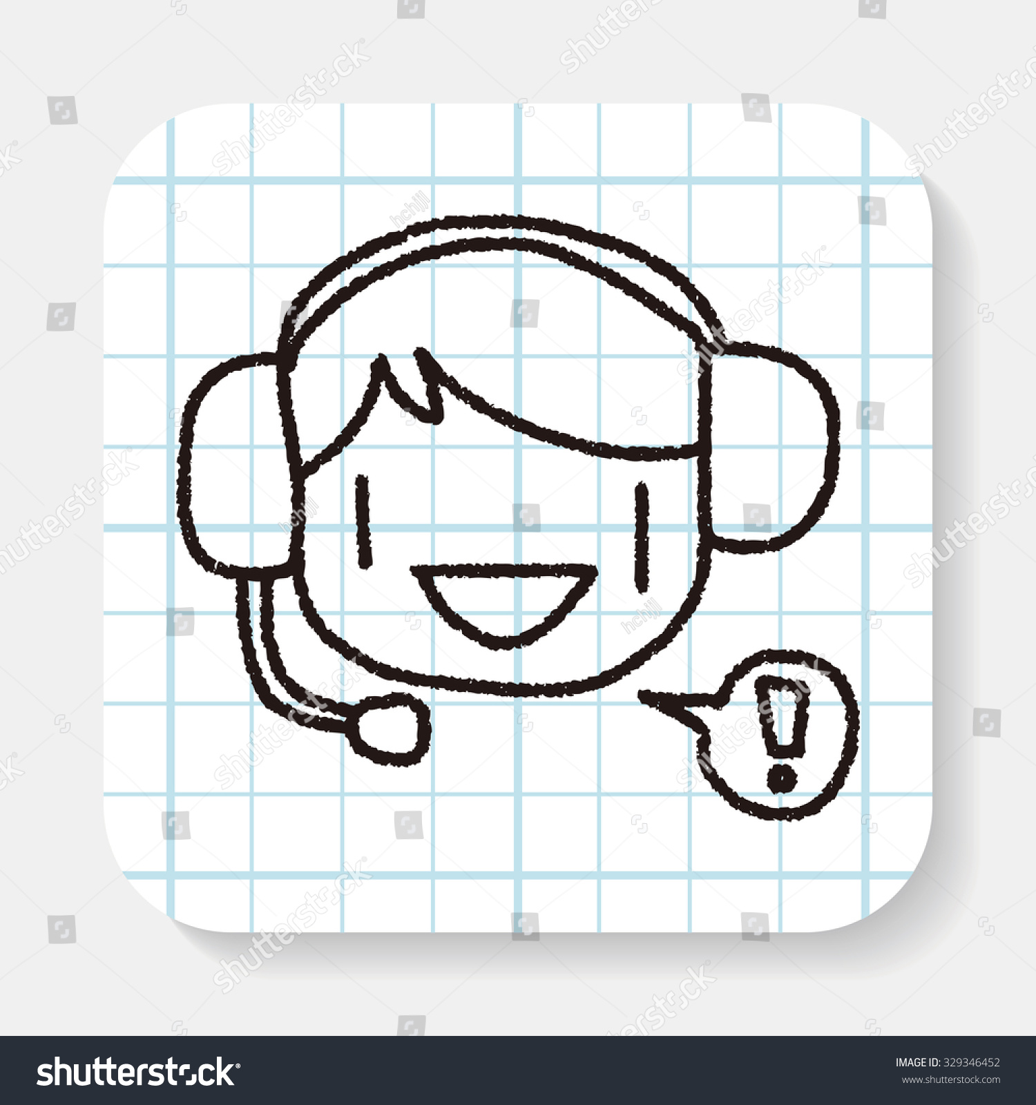 Customer Service Doodle Drawing Stock Vector (Royalty Free) 329346452 ...