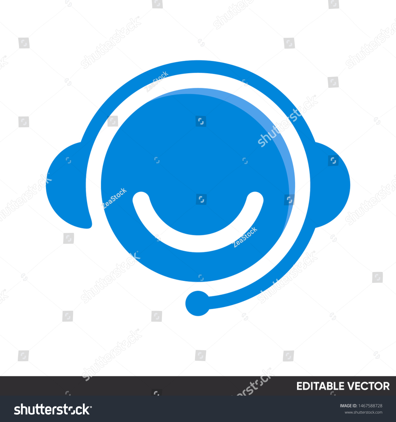 Customer Service Icon Simple Design Stock Vector (Royalty Free ...
