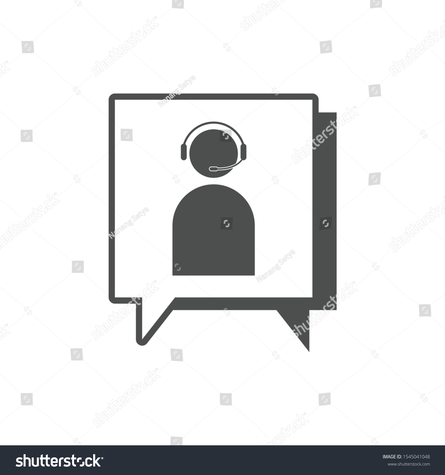 Customer Service Vector Logo Design Stock Vector (Royalty Free ...