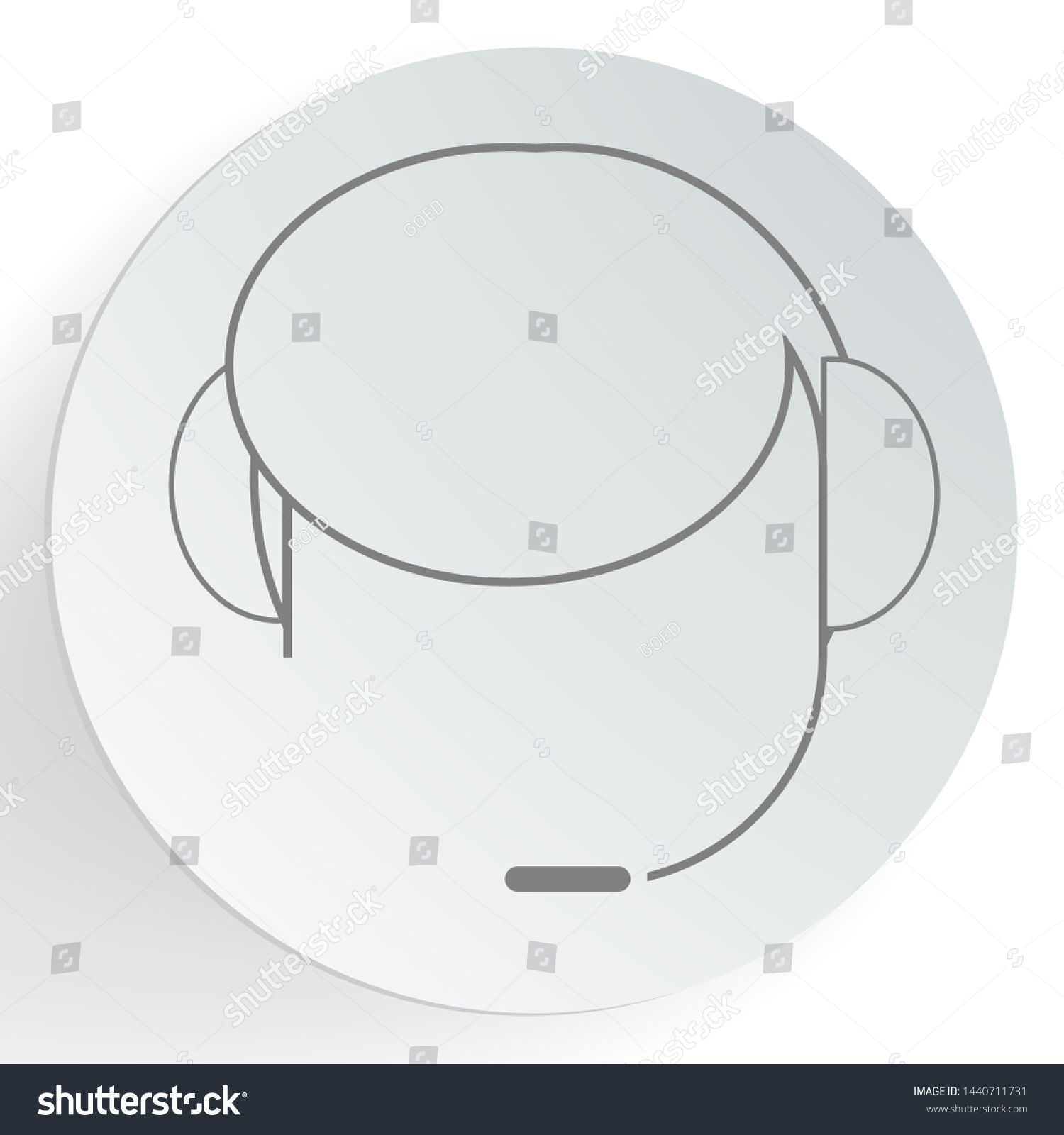 Stock vektor „Customer Service Headset Icon Ecommerce Conceptvector ...