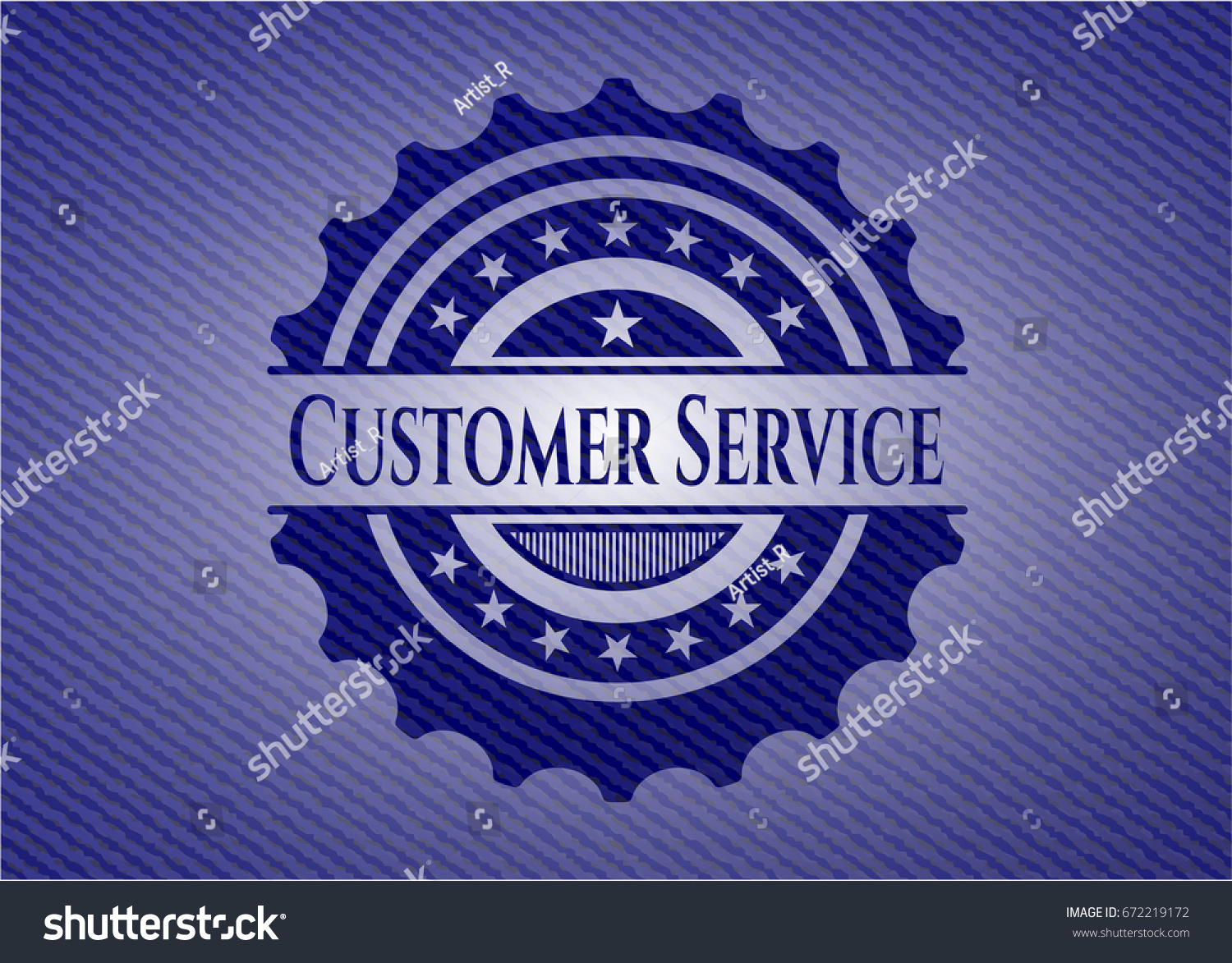Customer Service Jean Texture Stock Vector (Royalty Free) 672219172