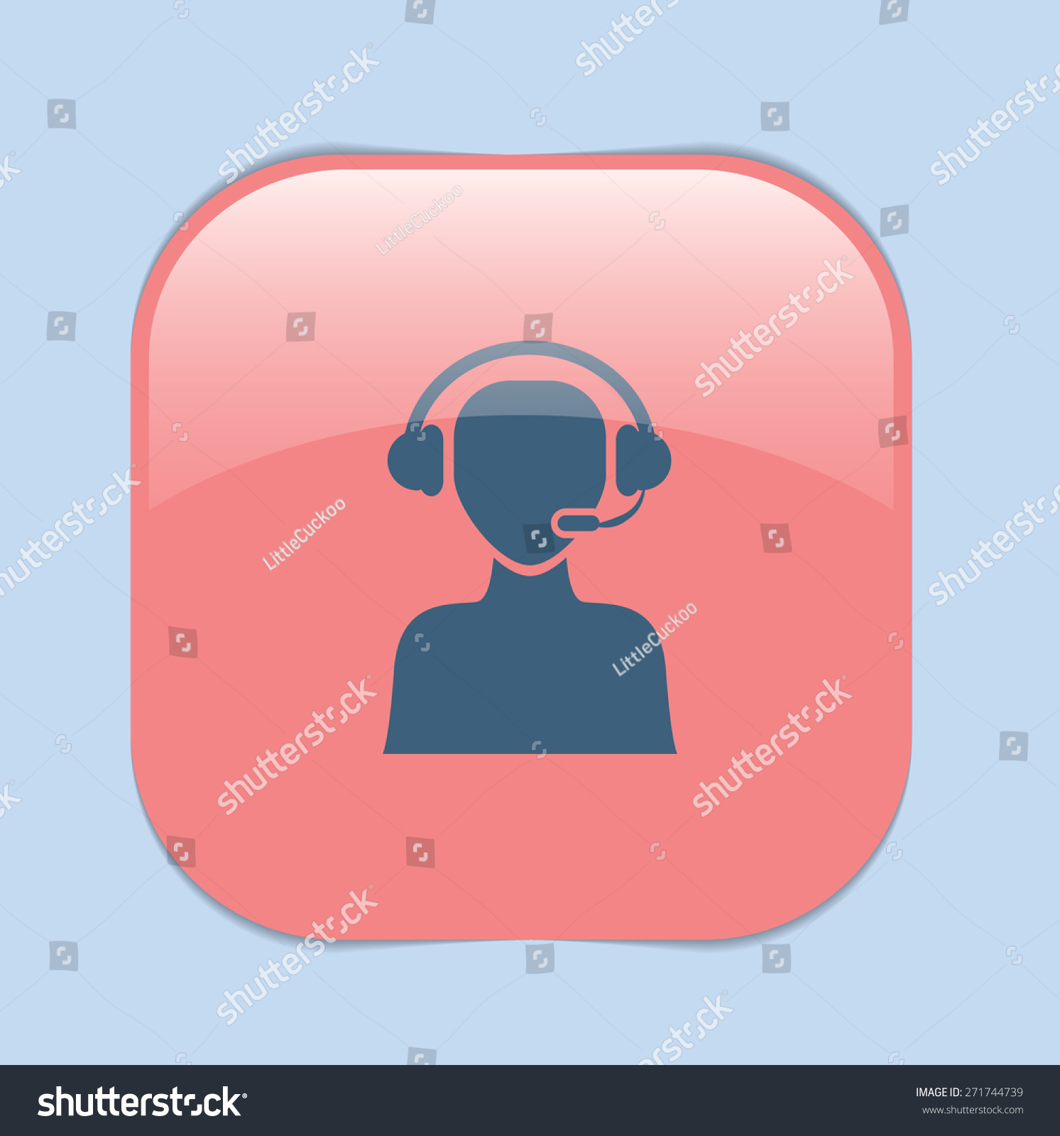 Customer Support Avatar Stock Vector (Royalty Free) 271744739