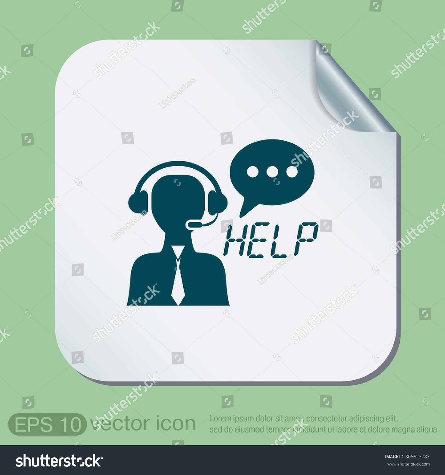 Customer Support Avatar Stock Vector (Royalty Free) 306623783 ...