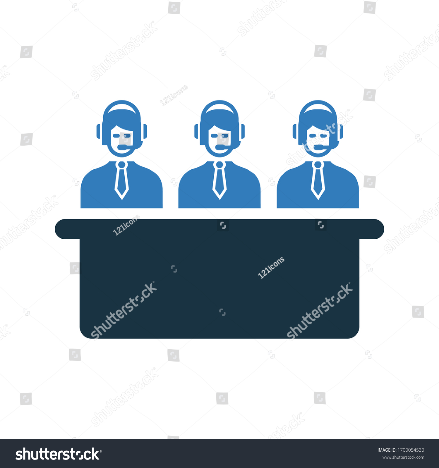 Customer Support Icon Call Center Hotline Stock Vector (Royalty Free ...