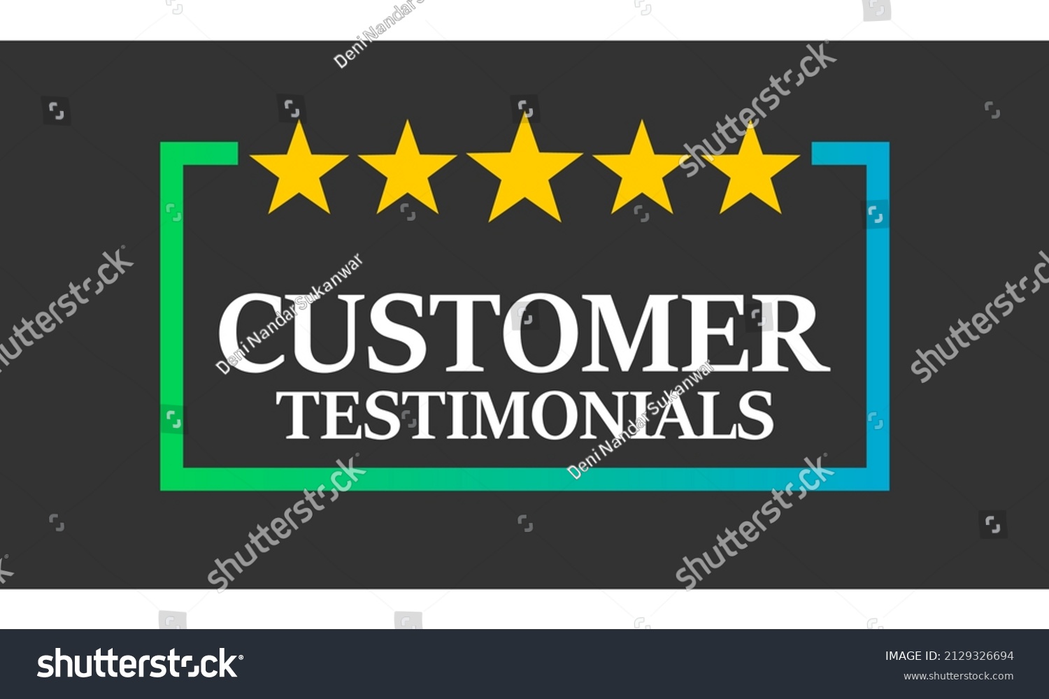 Customer Testimonials Logo Template Illustration Stock Vector (Royalty ...