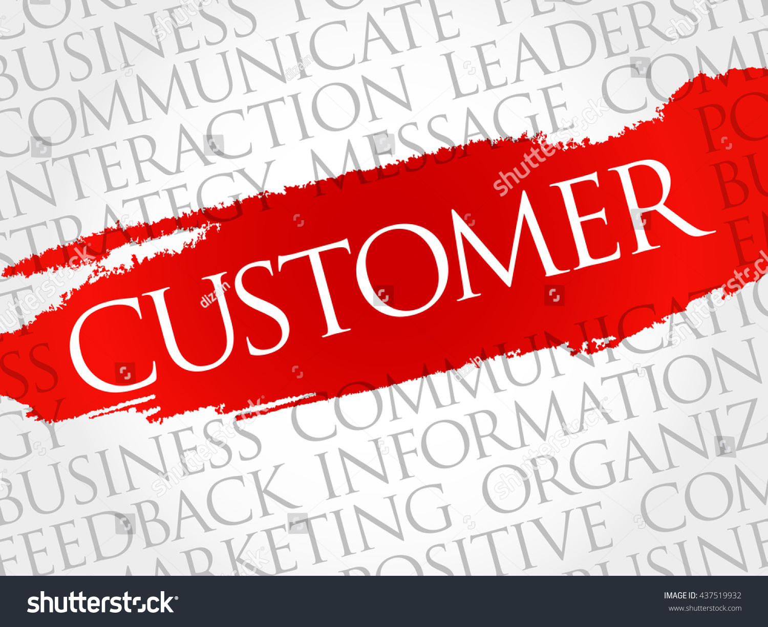 Customer Word Cloud Business Concept Stock Vector (Royalty Free ...