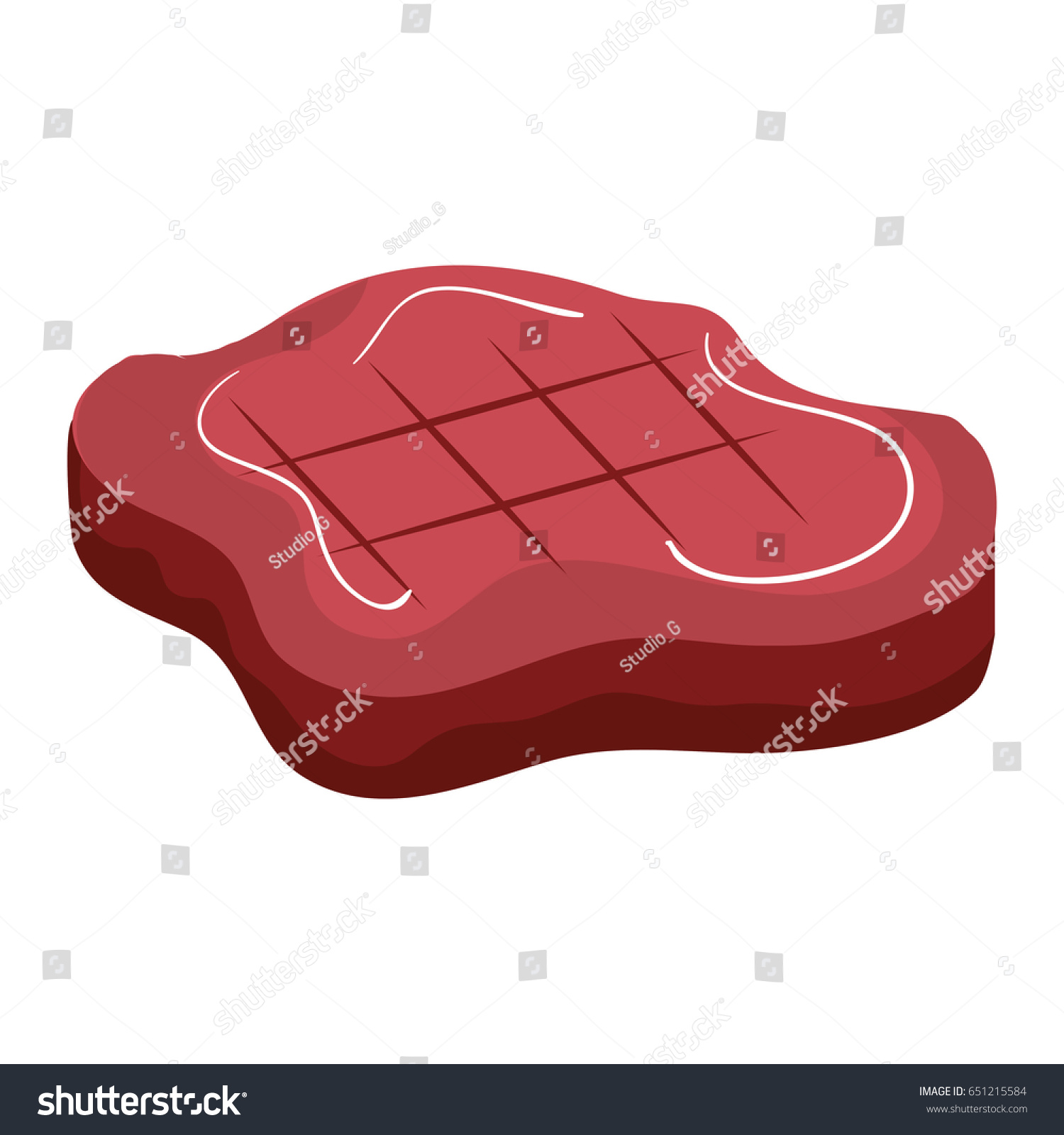 Cut Beef Meat Icon: เวกเตอร์สต็อก (ปลอดค่าลิขสิทธิ์) 651215584 ...