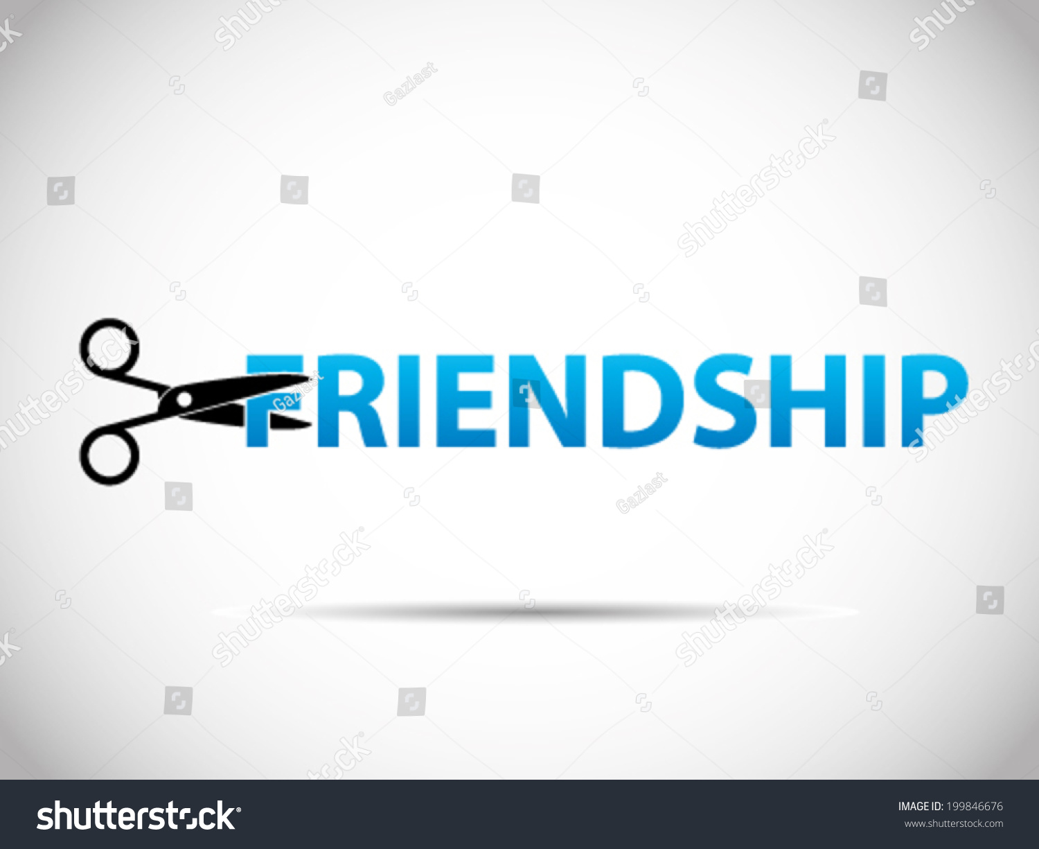 Cut Friendship Stock Vector (Royalty Free) 199846676 | Shutterstock