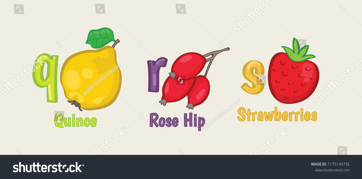 Cute Alphabet Qrs Vector Design Stock Vector (Royalty Free) 1175149735 ...